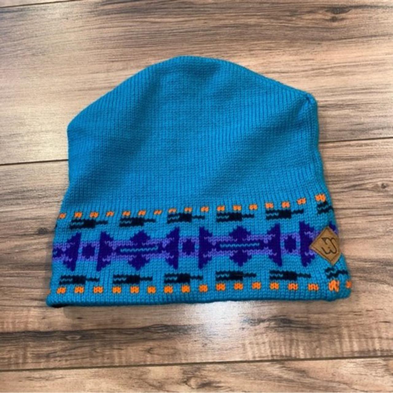 Merkley Blue Wool Winter Hat - Depop