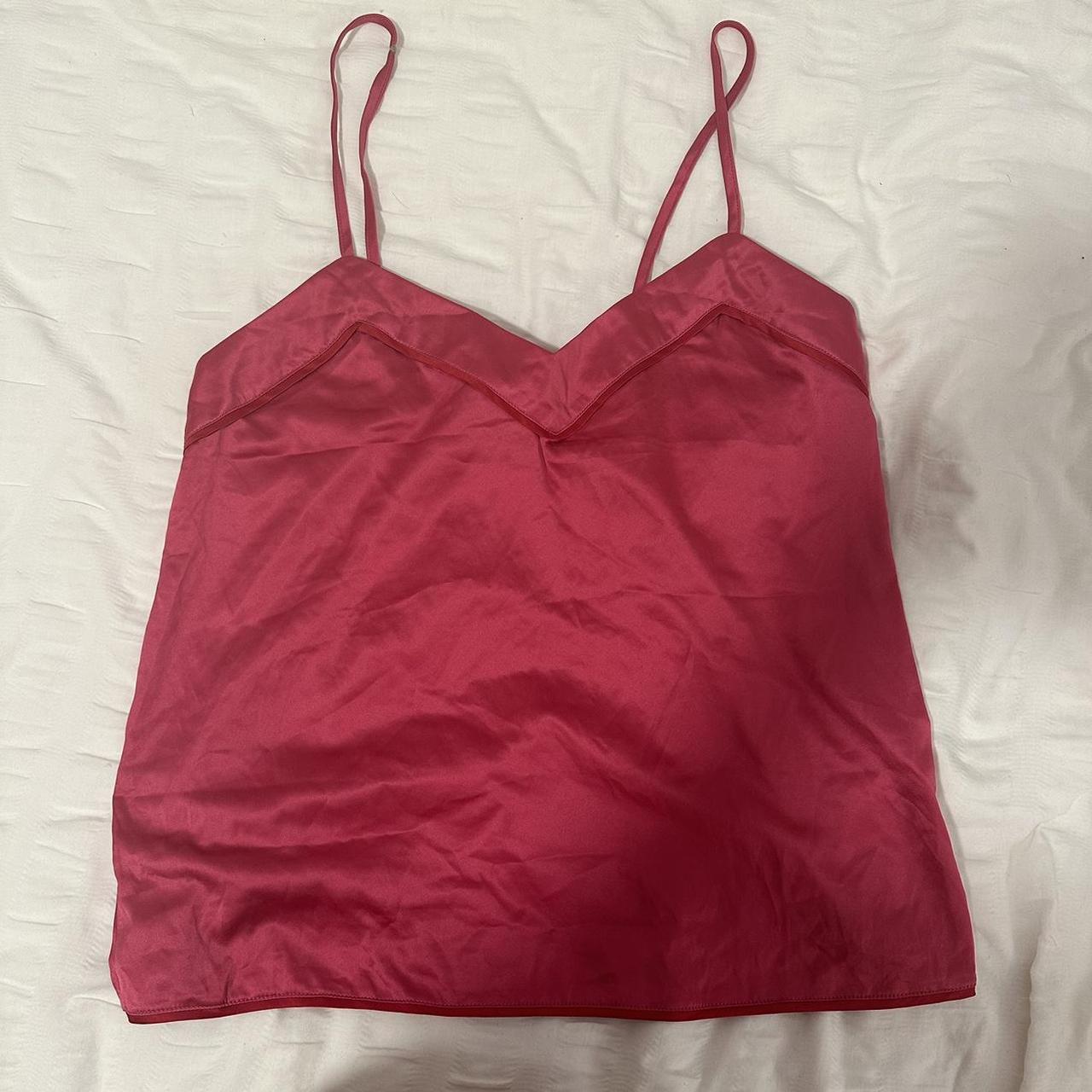 Peter Alexander satin tops Blue flower and pink -... - Depop