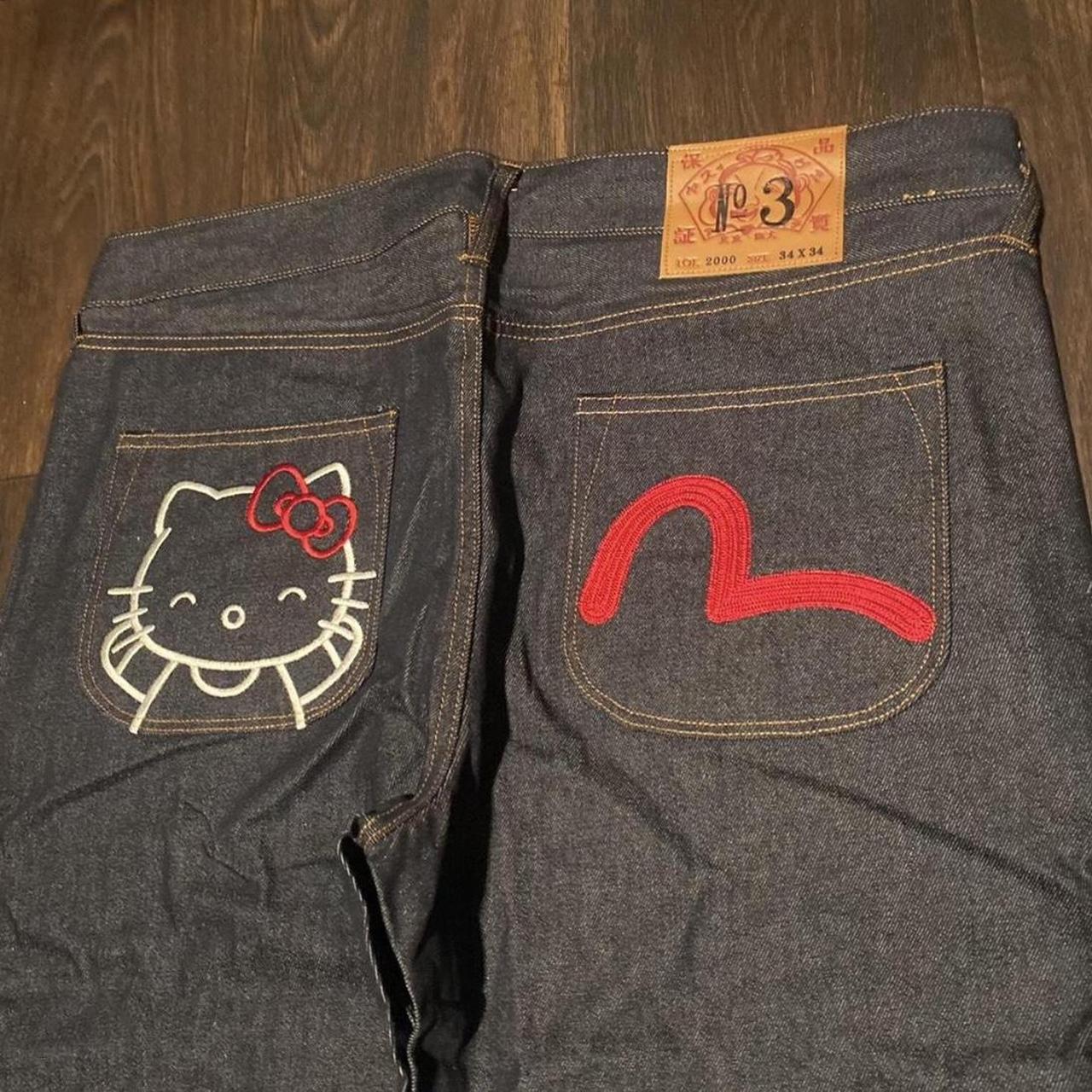 Hello kitty Evisu Pants ! Collaboration between... - Depop