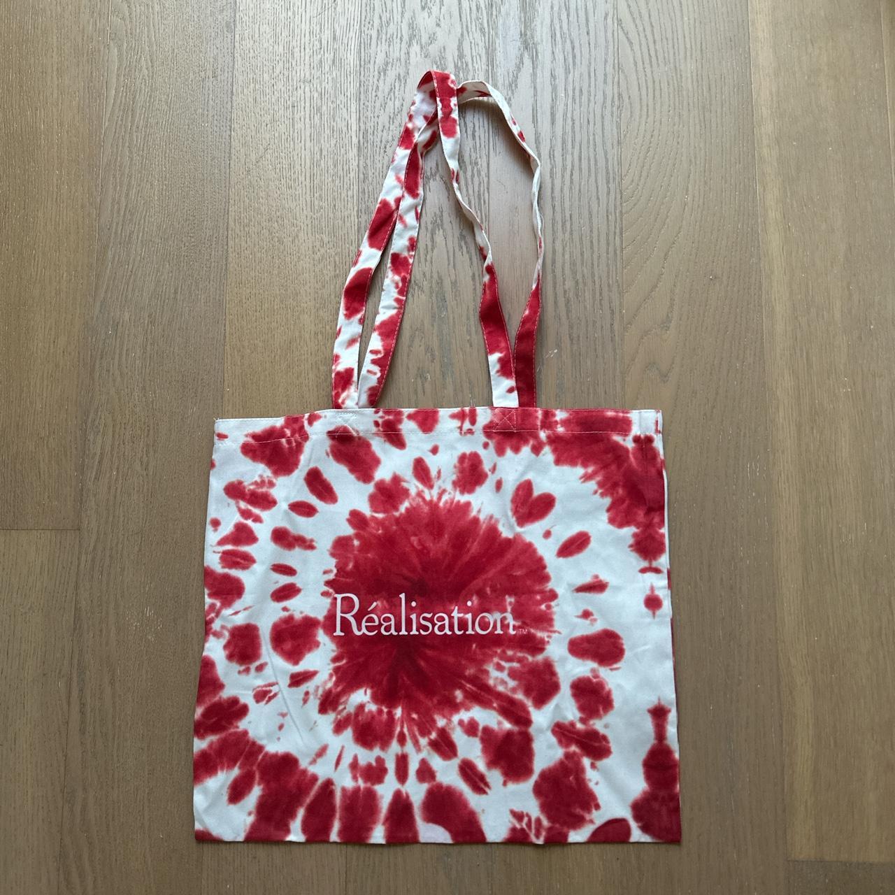 Realisation par tie dye red canvas tote bag ️ Fits... - Depop