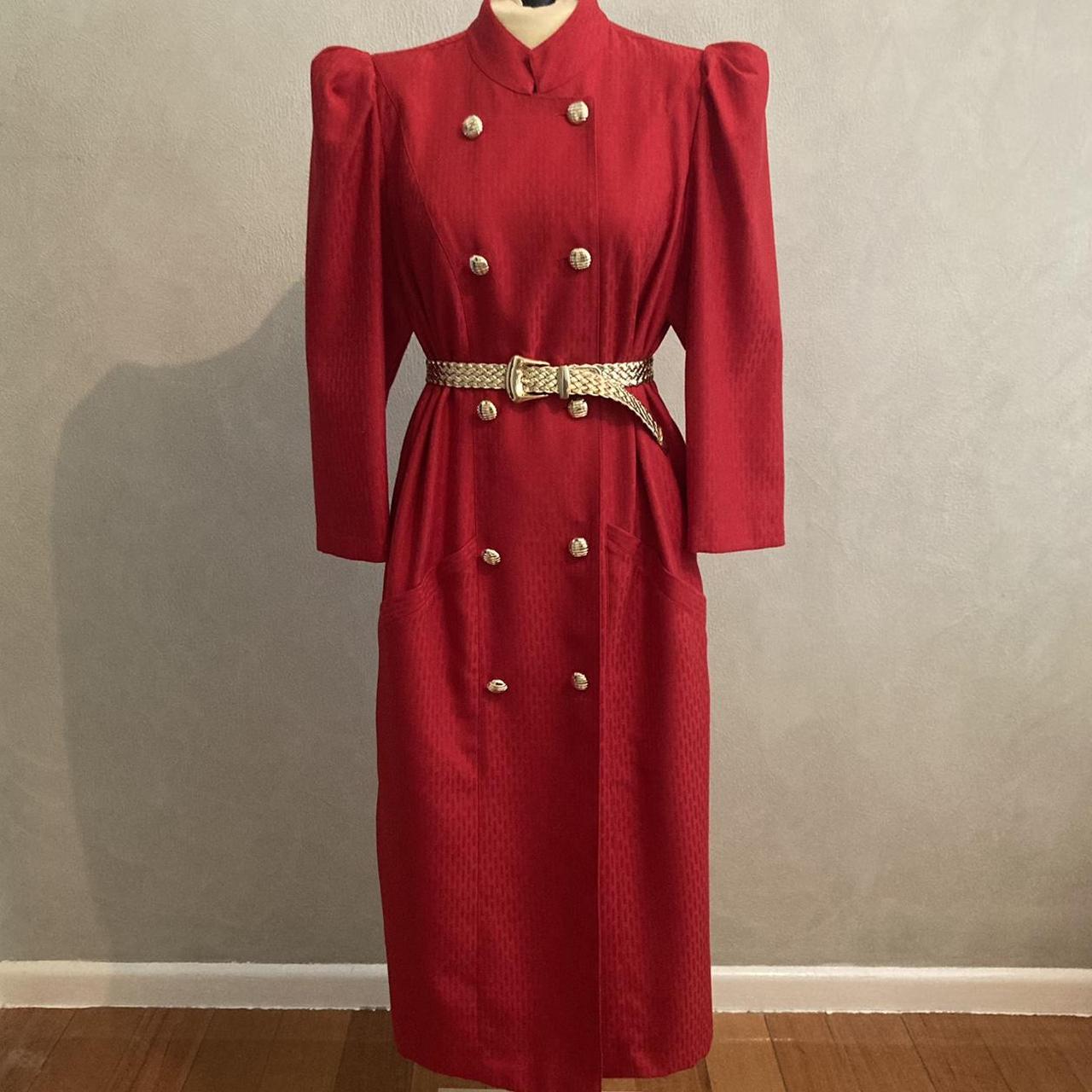 1990’s Red Military Dress. Australian brand... - Depop