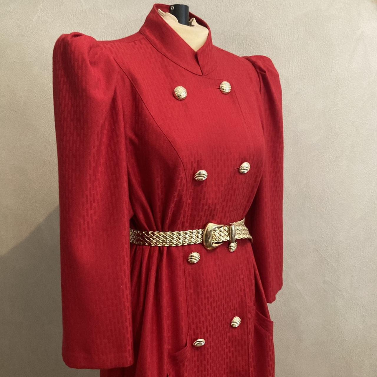 1990’s Red Military Dress. Australian brand... - Depop