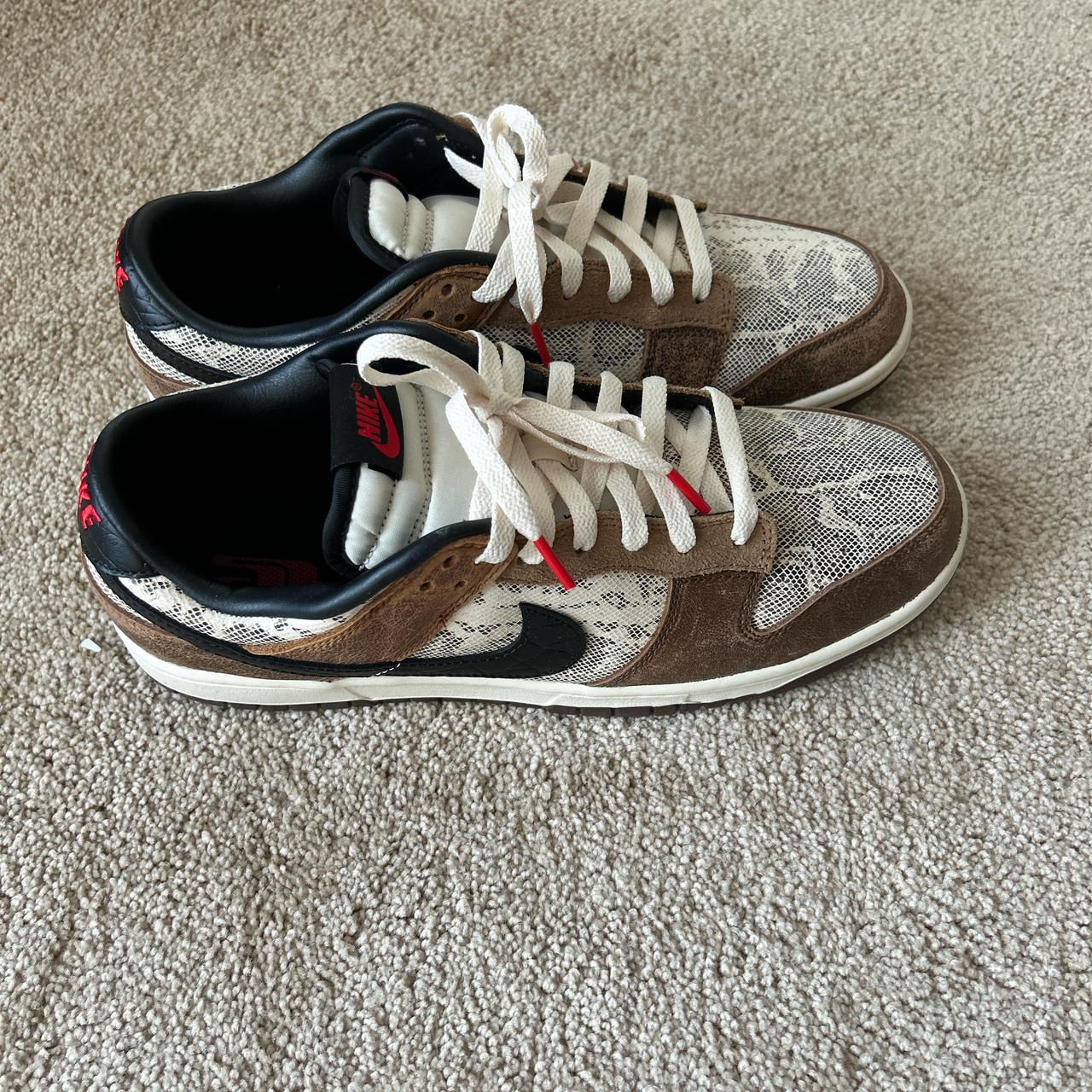 Nike Dunk Low CO.JP Brown Snake Skin Premium dunks... - Depop
