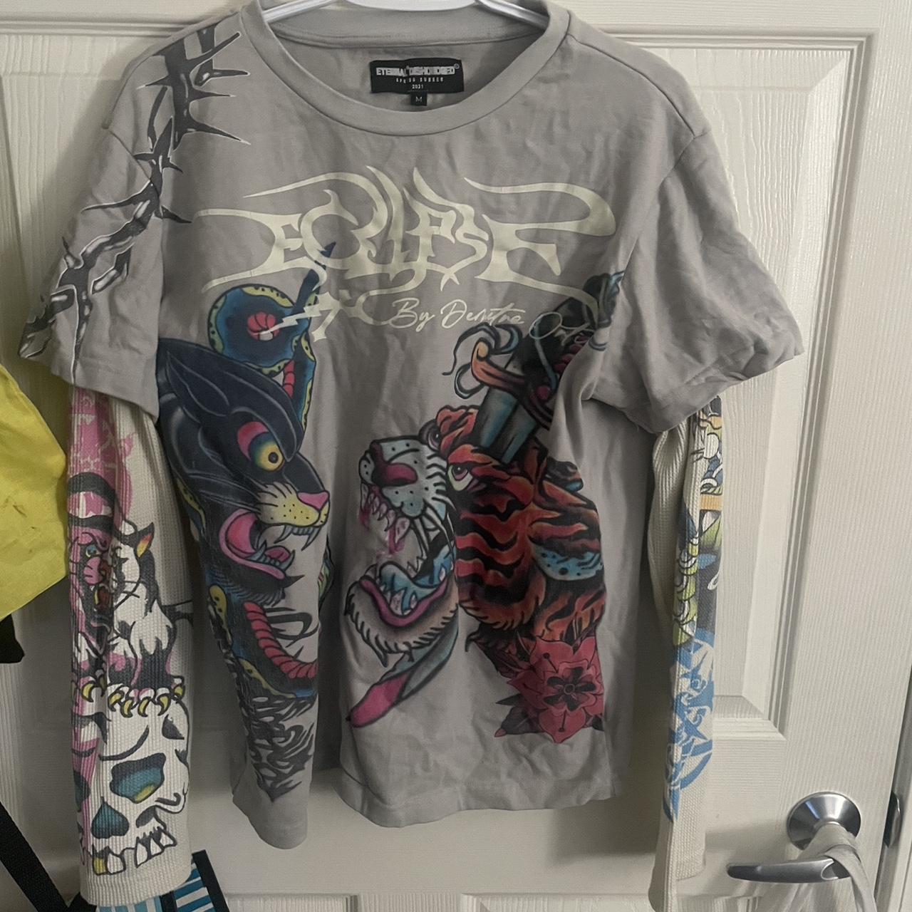 Eternal Dishonored tatted thermal Size M lot of... - Depop