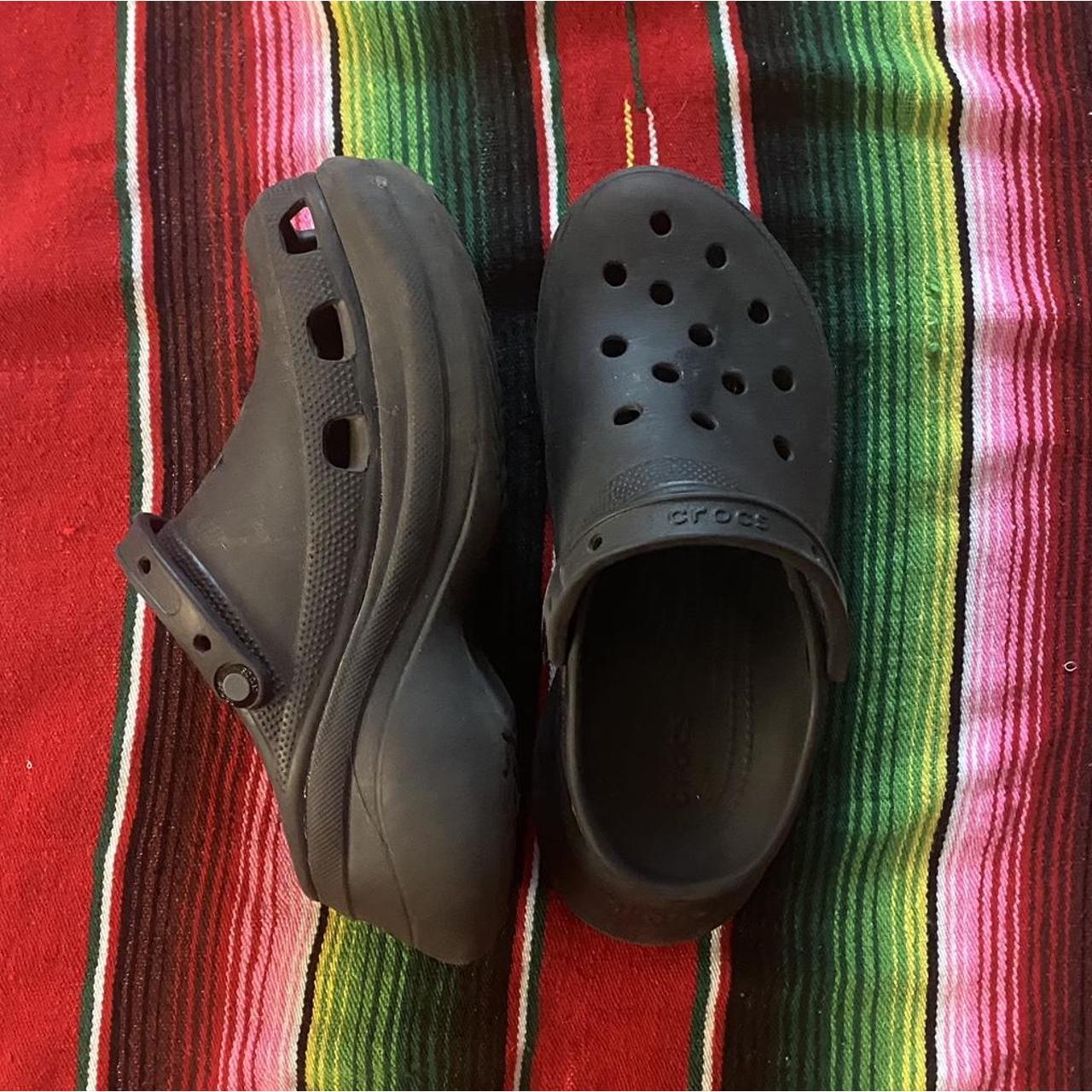 Platform crocs, gently used - Depop