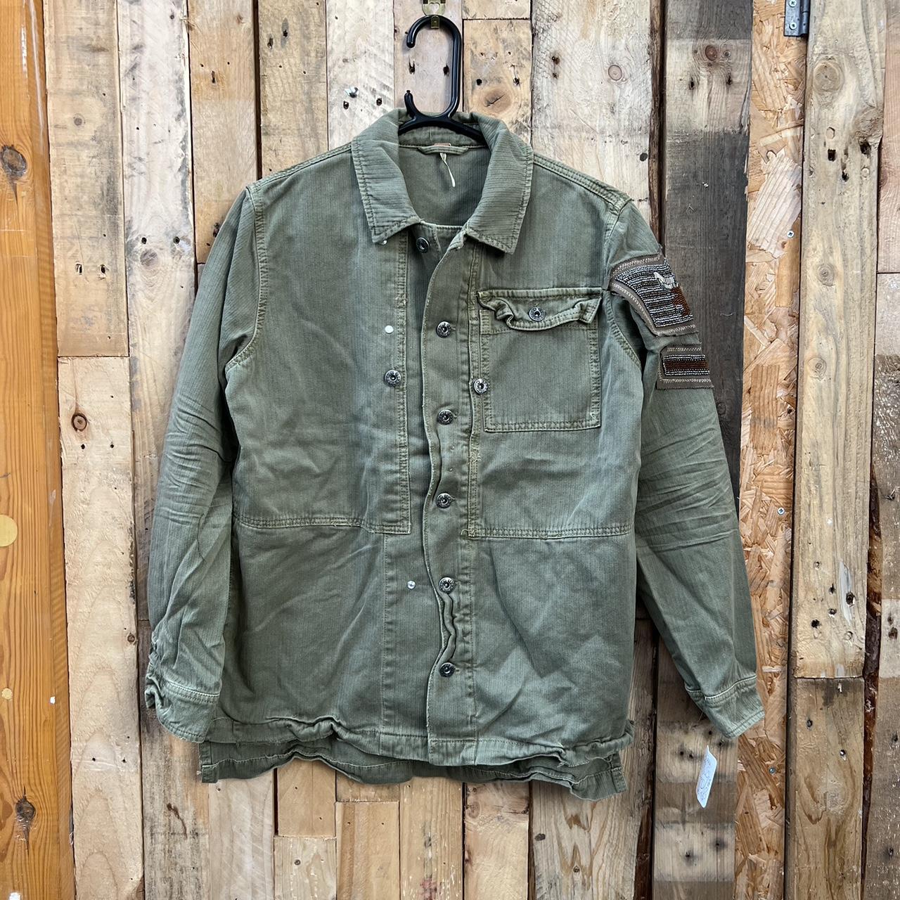 Free people military jacket Size XS New with tags - Depop