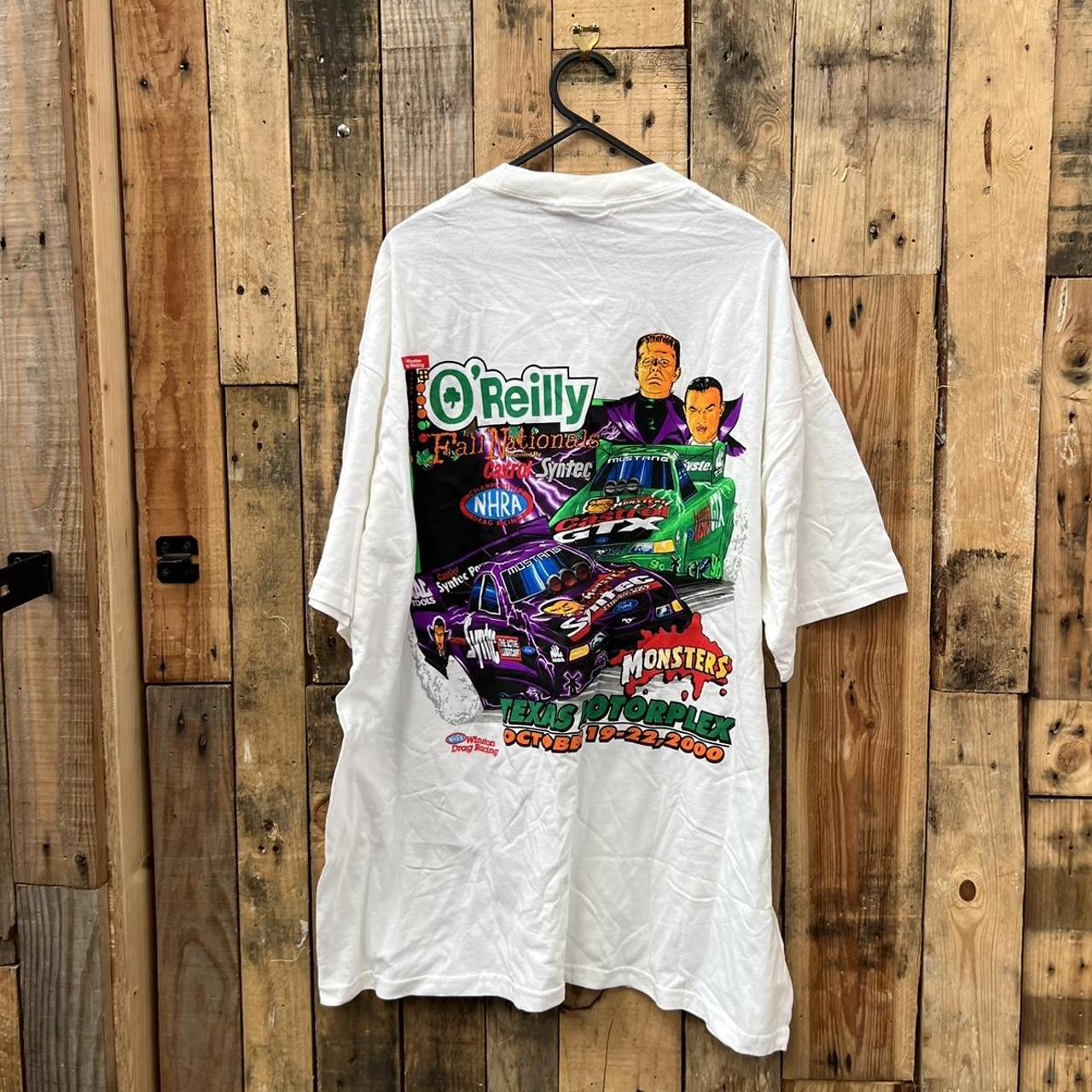 Vintage American drag racing t-shirt Size XXL New... - Depop