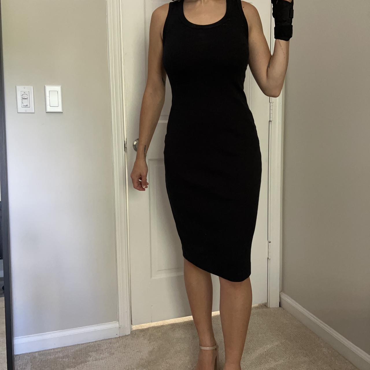 Universal Thread Black bodycon midi dress! Very... - Depop