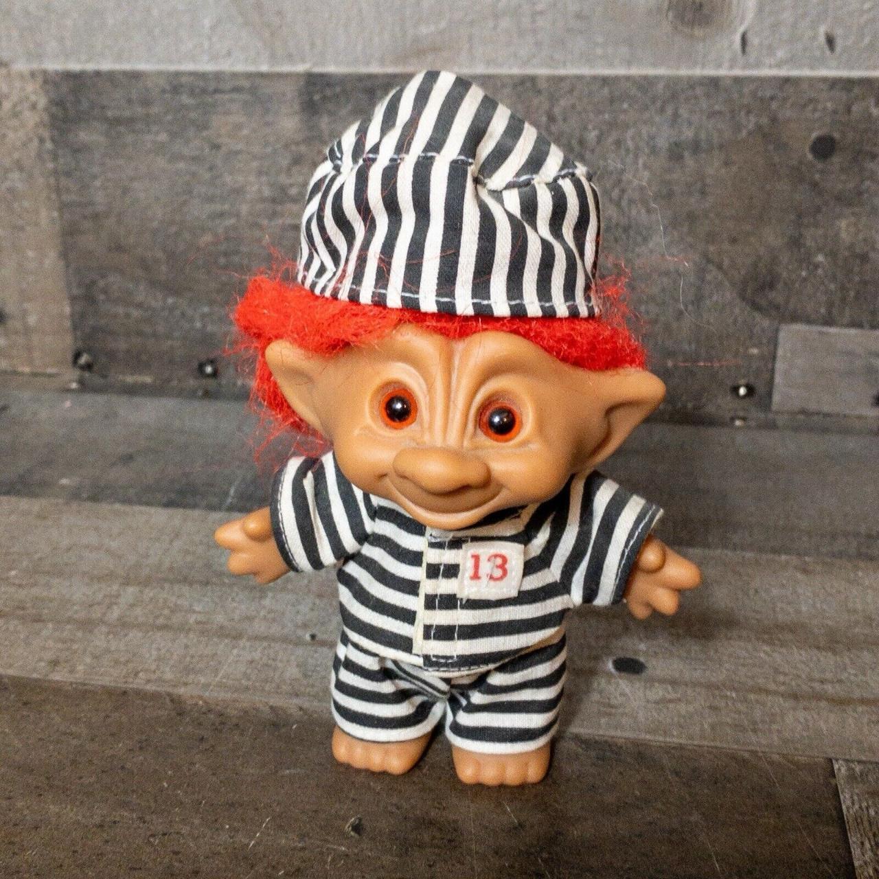 Treasure Trolls Inmate Jail Doll 5" Ace Novelty Red... | Depop