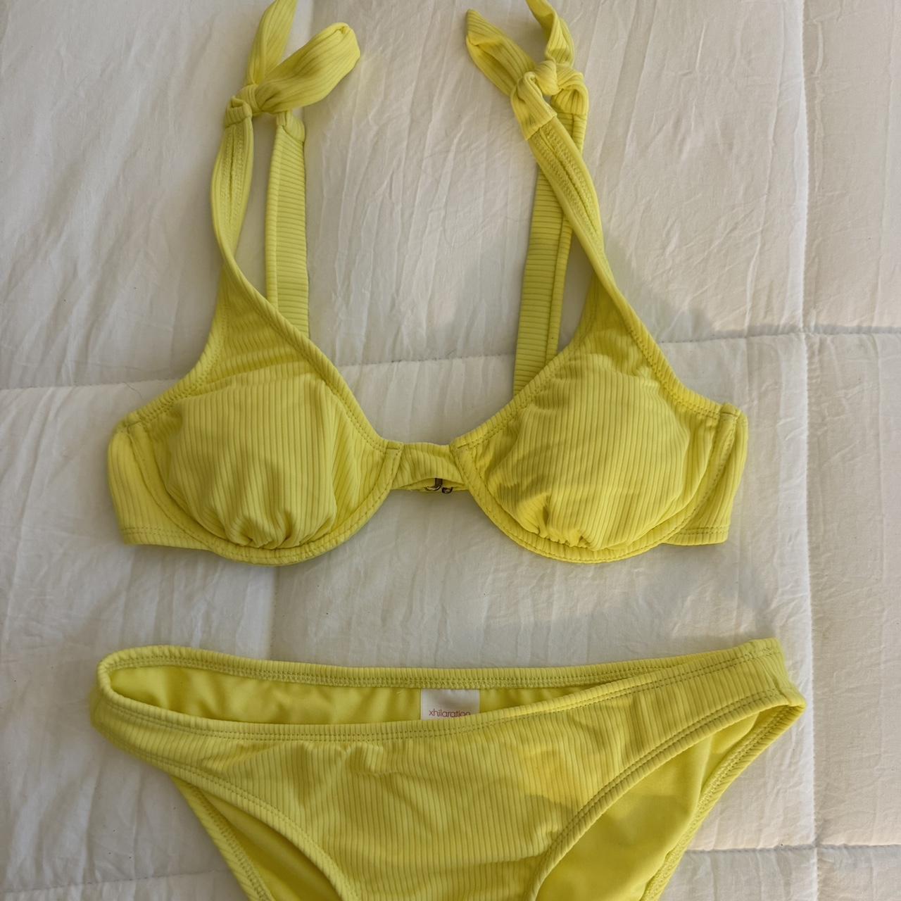 Yellow target bikini - Depop