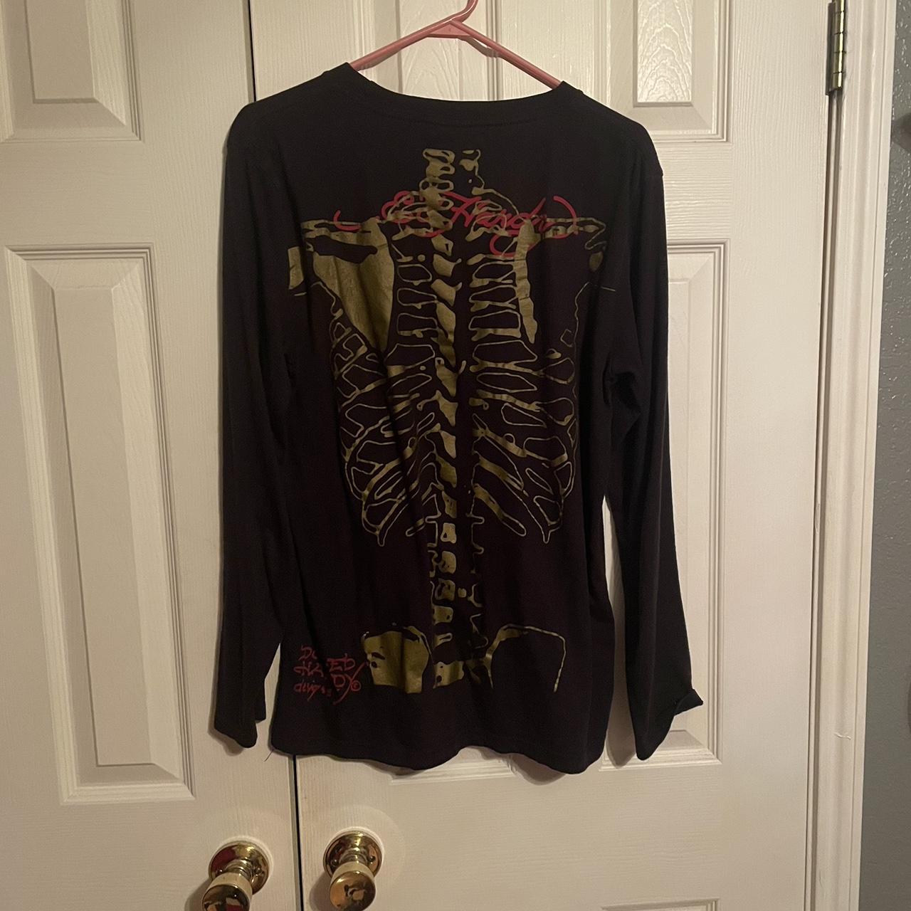 Ed hardy Skeleton long sleeve t-shirt - Depop