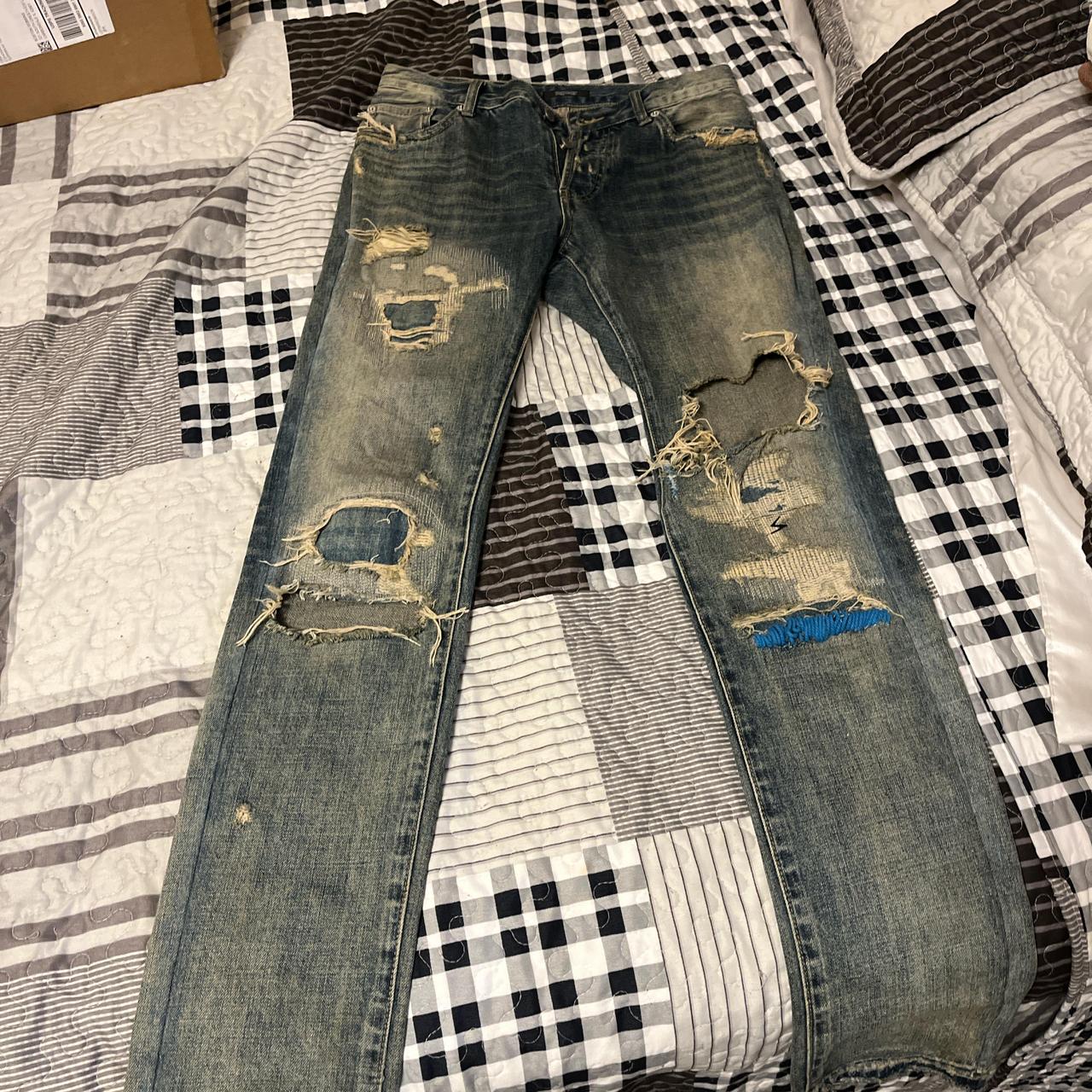 Undercover 68 Blue Yarn Denim bought these from a... - Depop