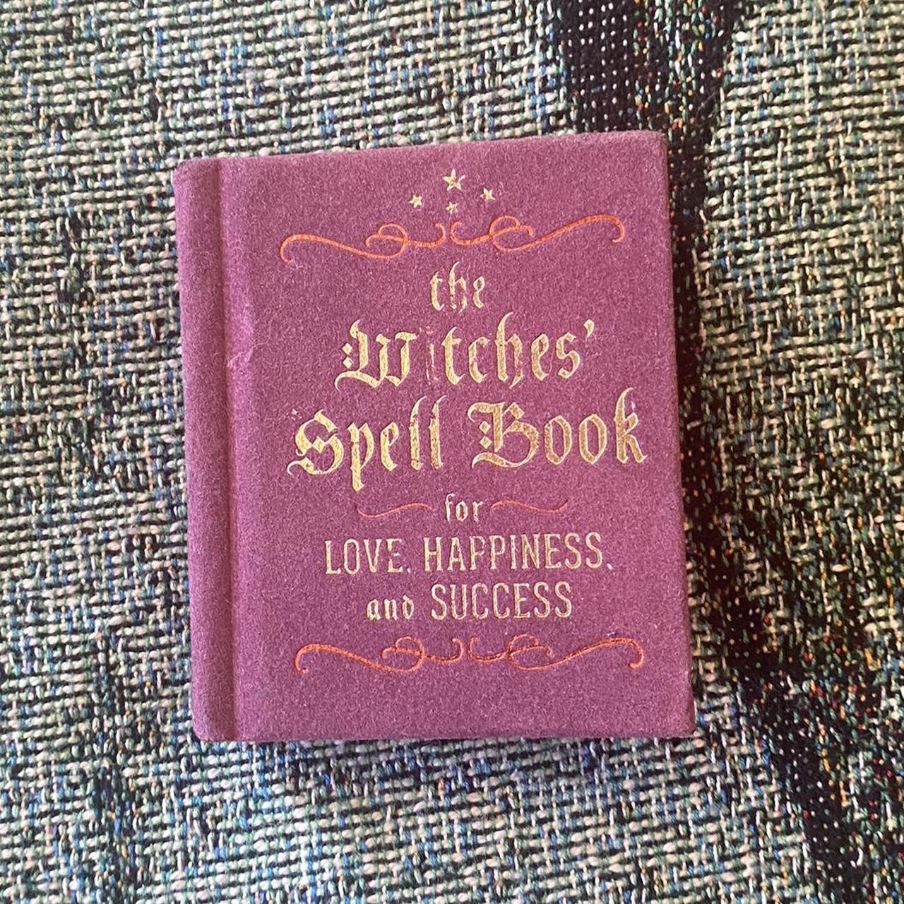 cute mini witch’s spell book - outside is a purple... - Depop