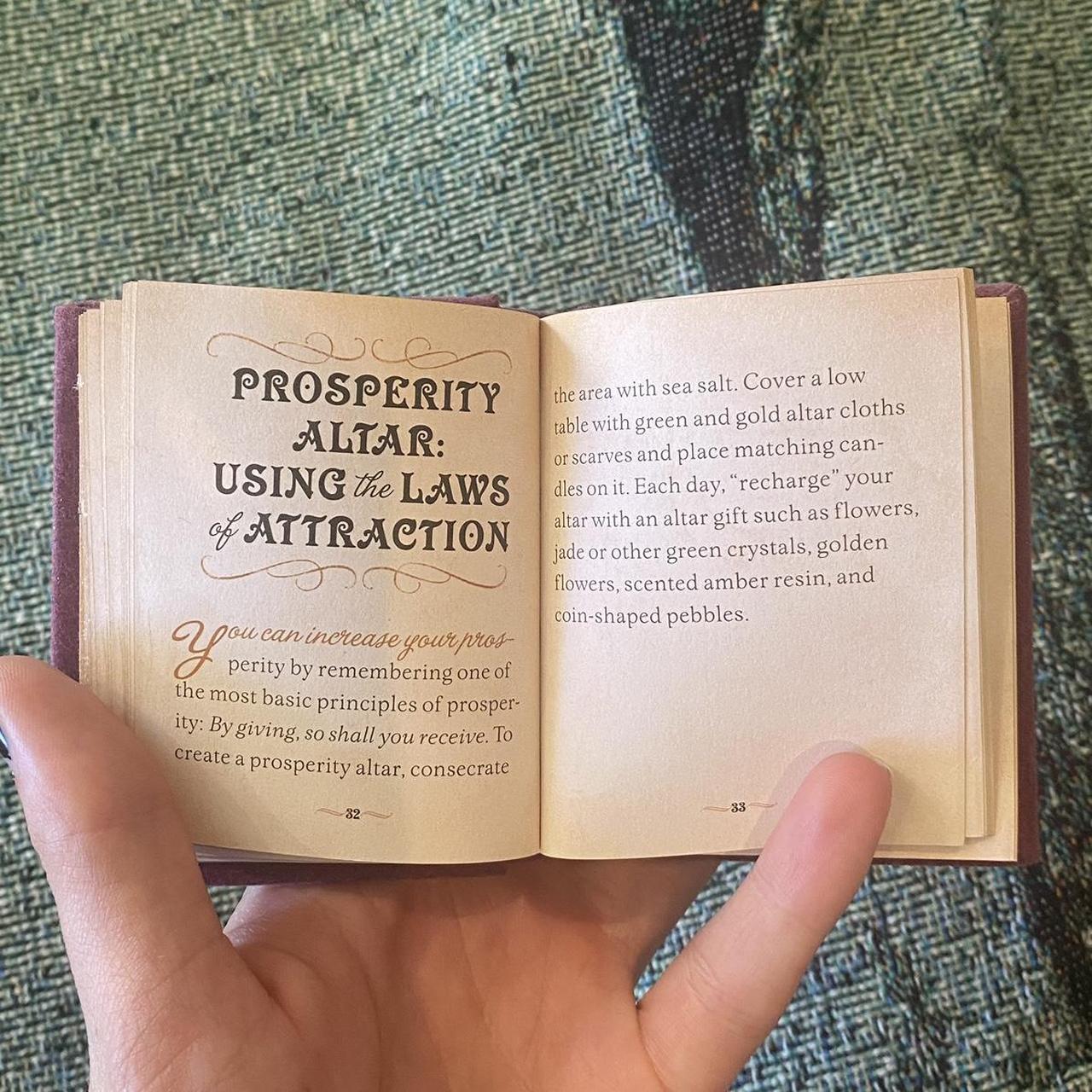 cute mini witch’s spell book - outside is a purple... - Depop