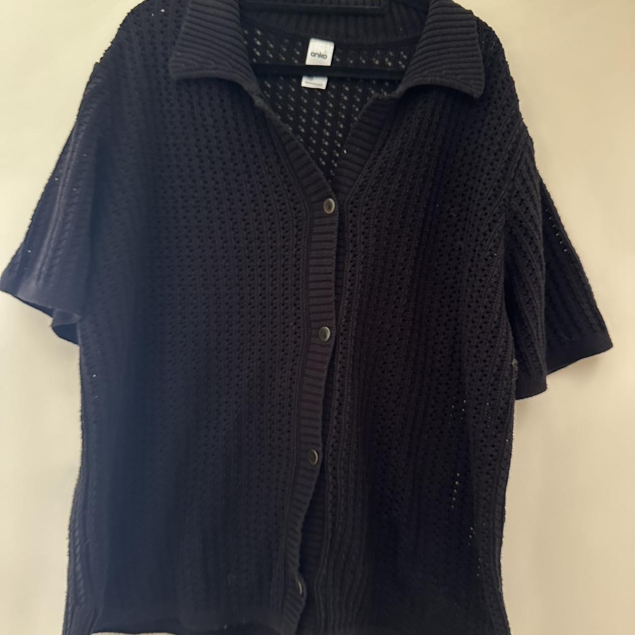 Kmart Crochet Knitted Beach Set Black Worn a few... | Depop