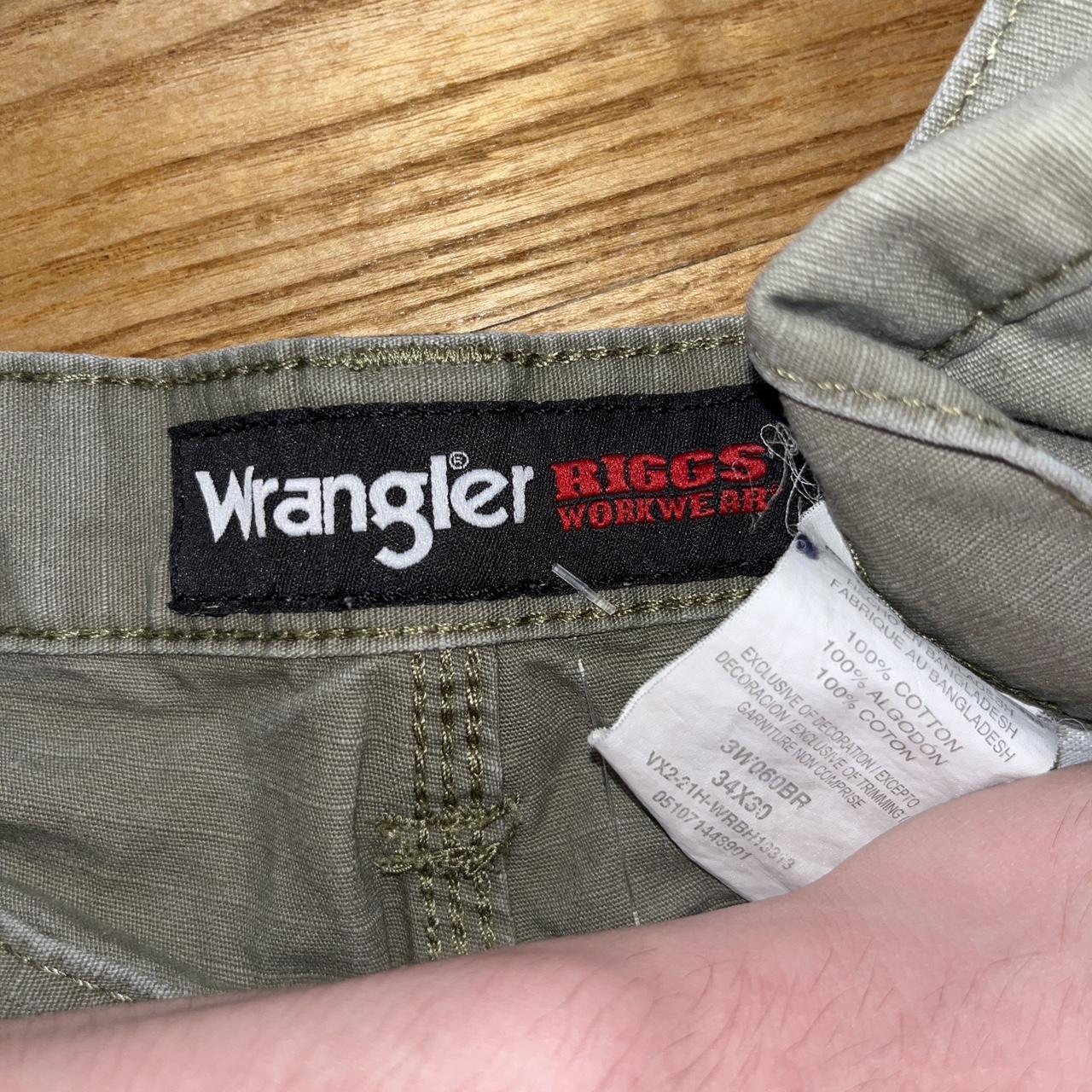 Vintage y2k 90s wrangler riggs dura shield dungarees... - Depop