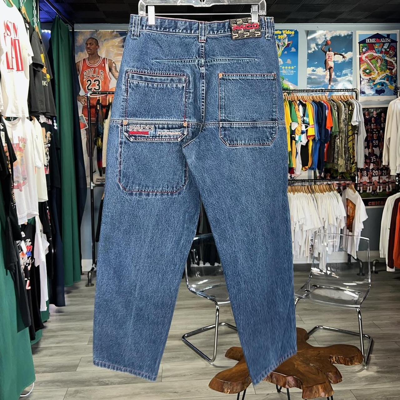 Vintage 90s Y2K paco lightwash blue denim... - Depop