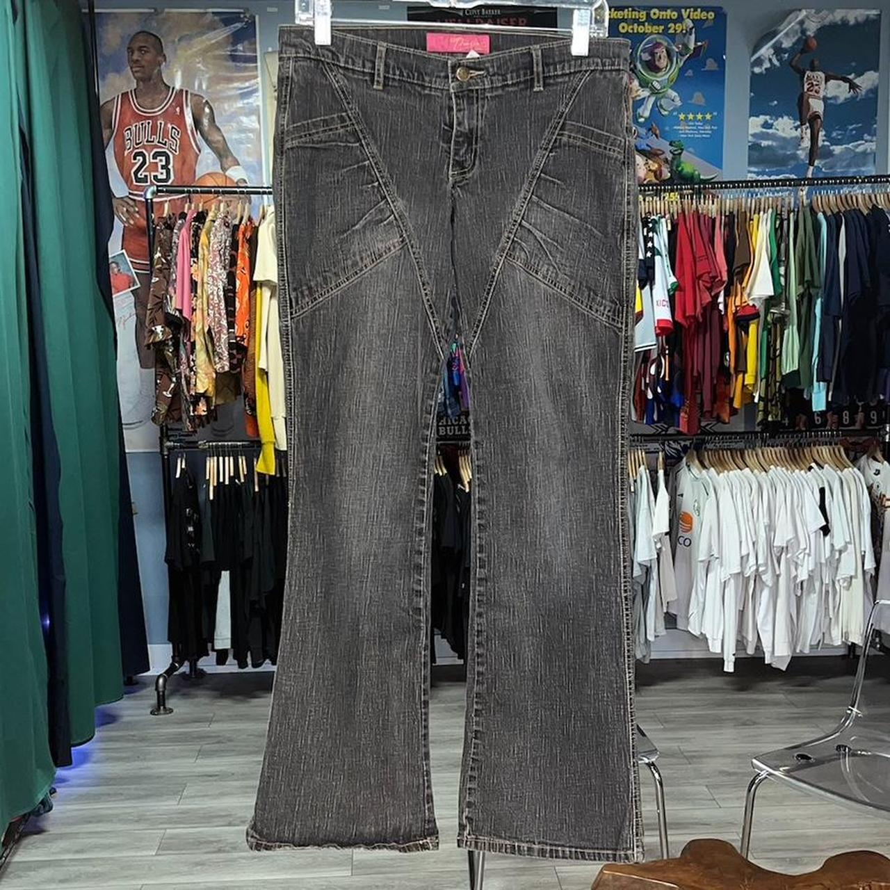 Vintage 90s Y2K mudd style apollo light wash blue... - Depop