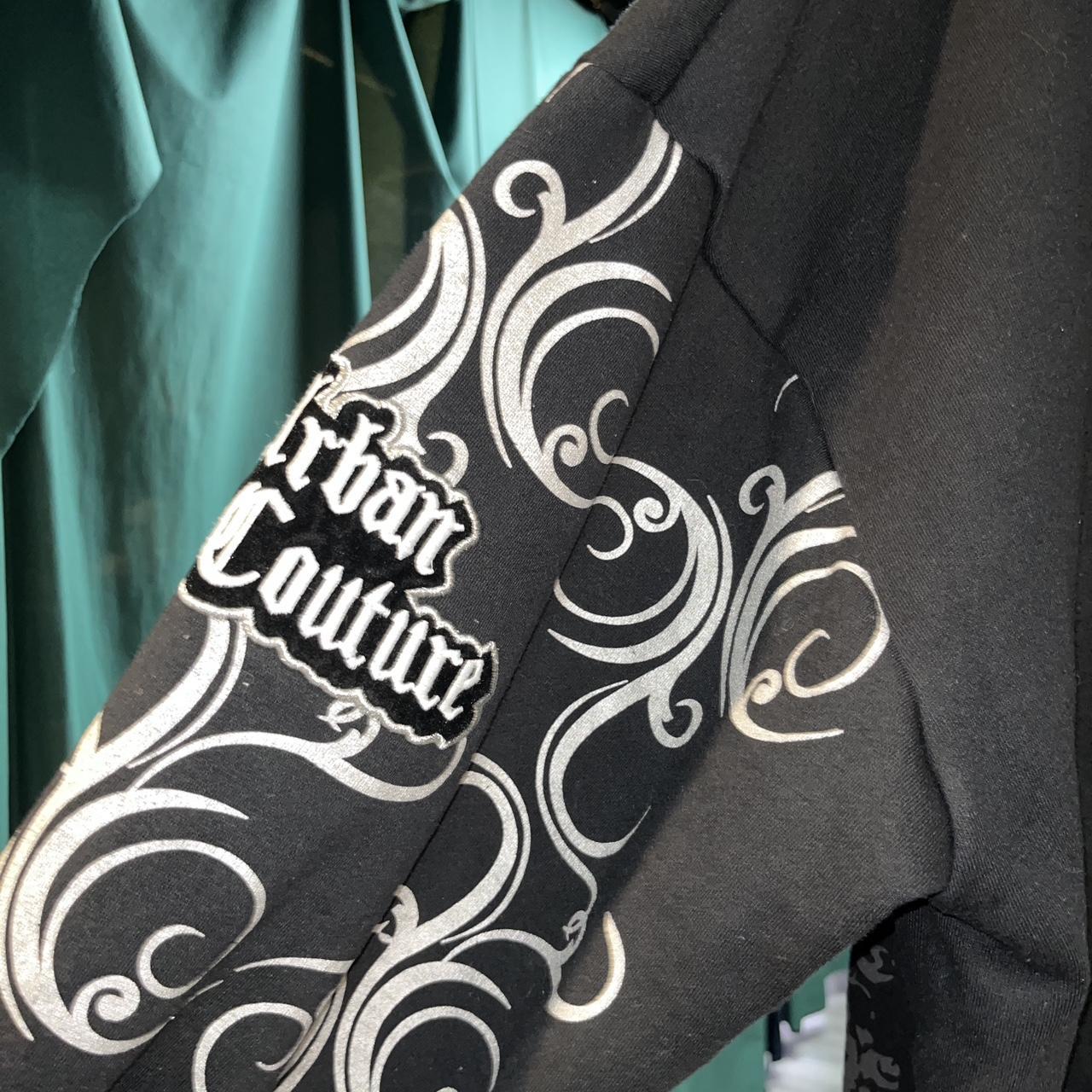 Vintage y2k rhinestone cross skull affliction ... - Depop