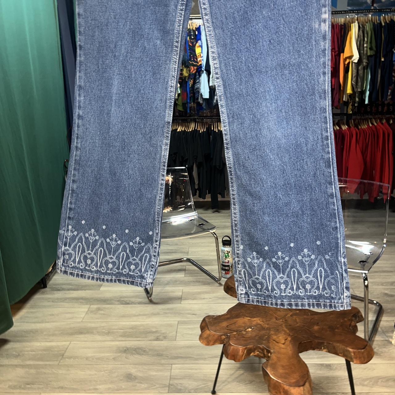 Vintage 90s Y2K mudd style U.R.I.T light wash blue... - Depop