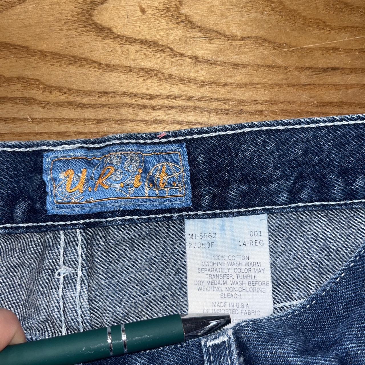 Vintage 90s Y2K mudd style U.R.I.T light wash blue... - Depop