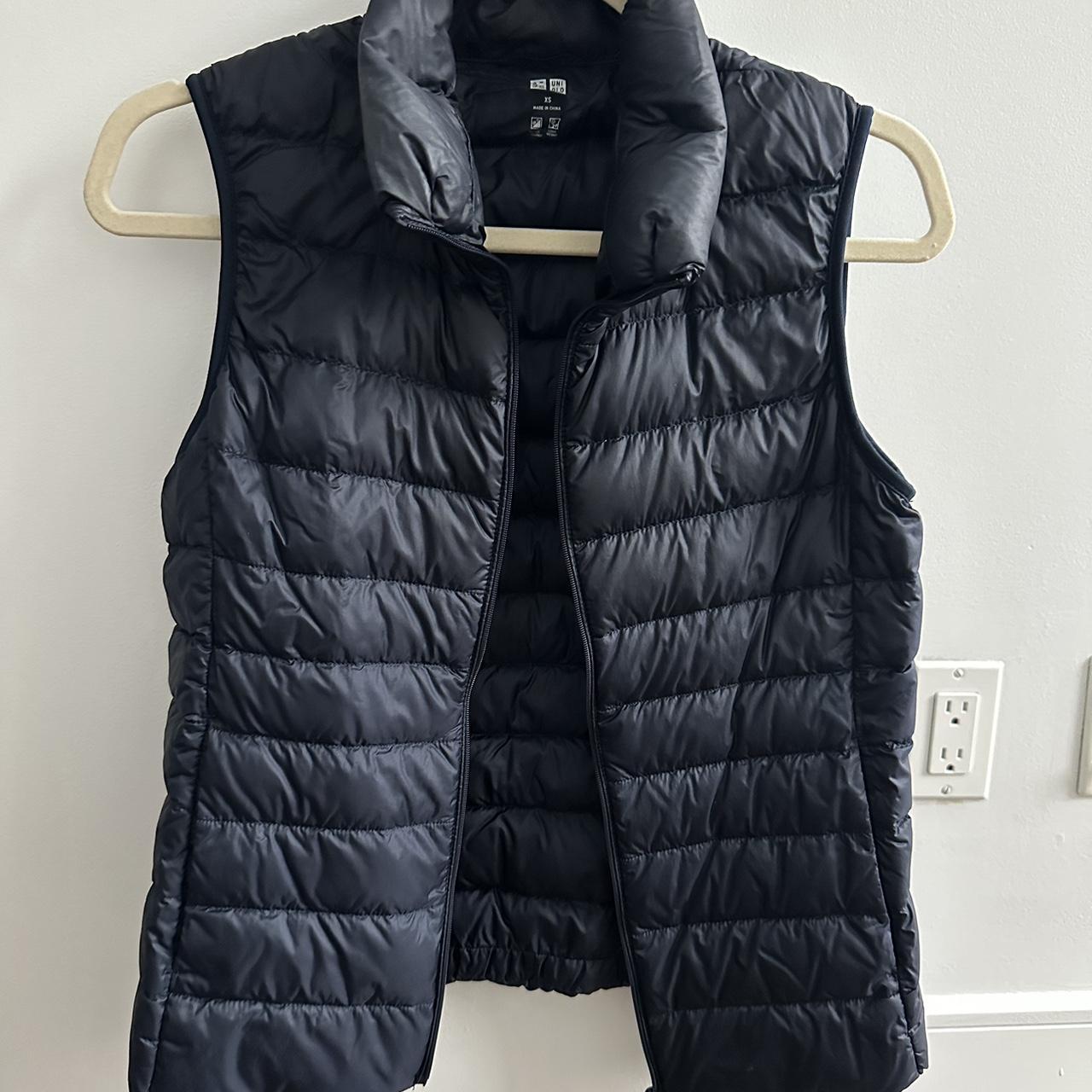 Uniqlo Ultra Light Down Vest (women) - Size XS Blue... - Depop