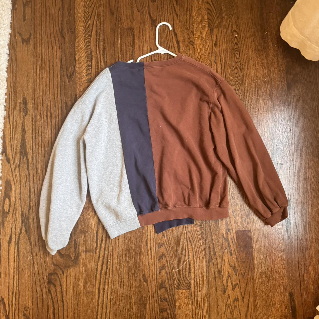 Split Football Sweatshirt - Depop