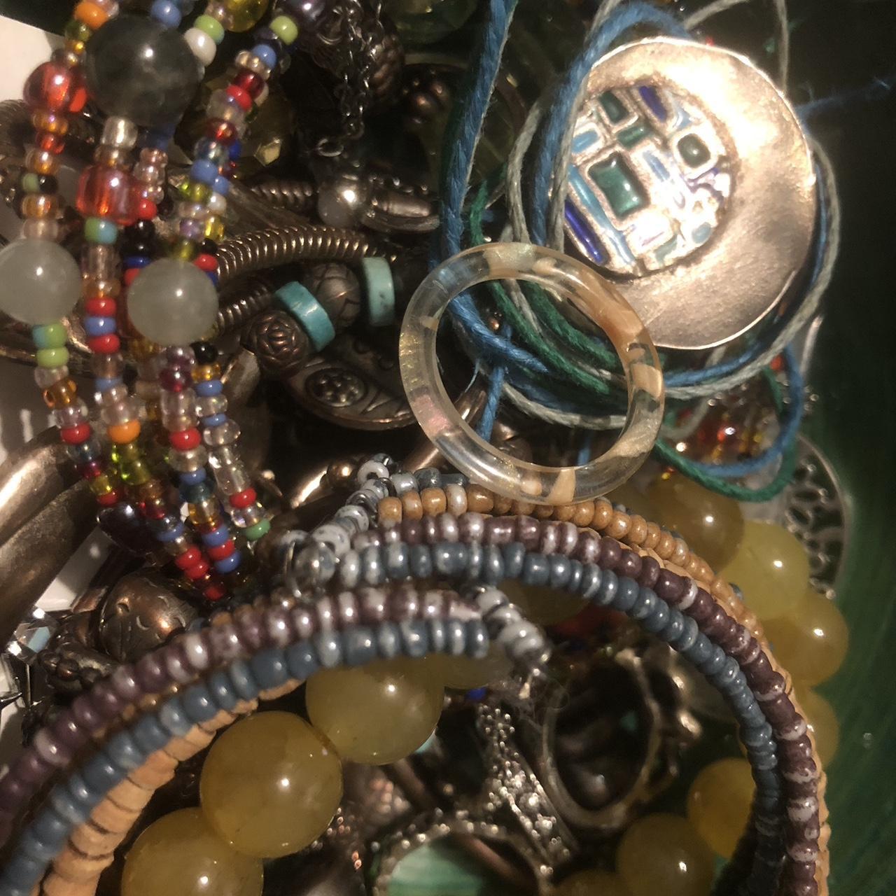 Random jewellery bag Lots of really cool pieces... - Depop