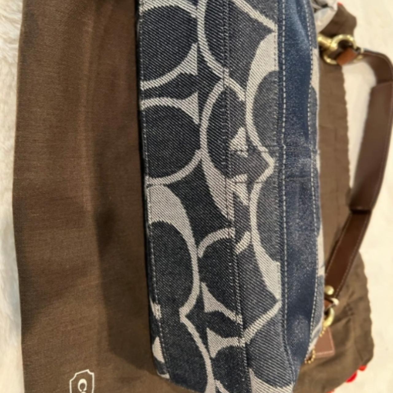 Coach denim signature small hobo (Brand New) Brand... - Depop