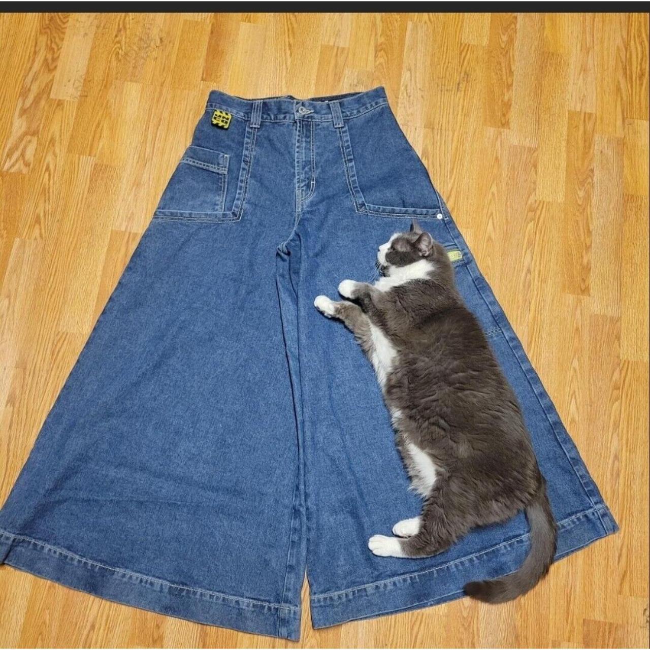 JNCO Crime Scene Jeans Worn Size 30x30. 50 inch leg... - Depop