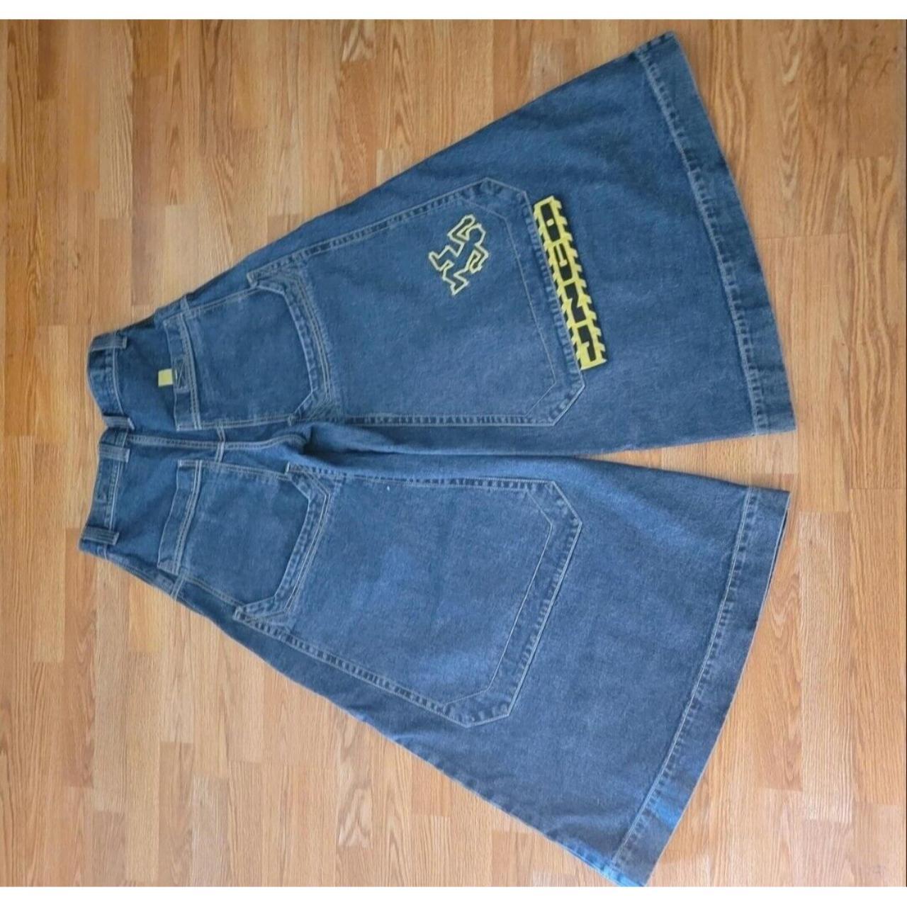 JNCO Crime Scene Jeans Worn Size 30x30. 50 inch leg... - Depop