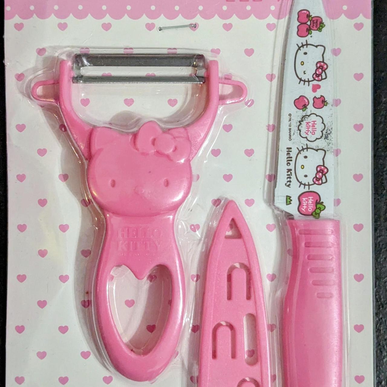 NEW Hello Kitty Pairing Knife W/ Sheath And... | Depop