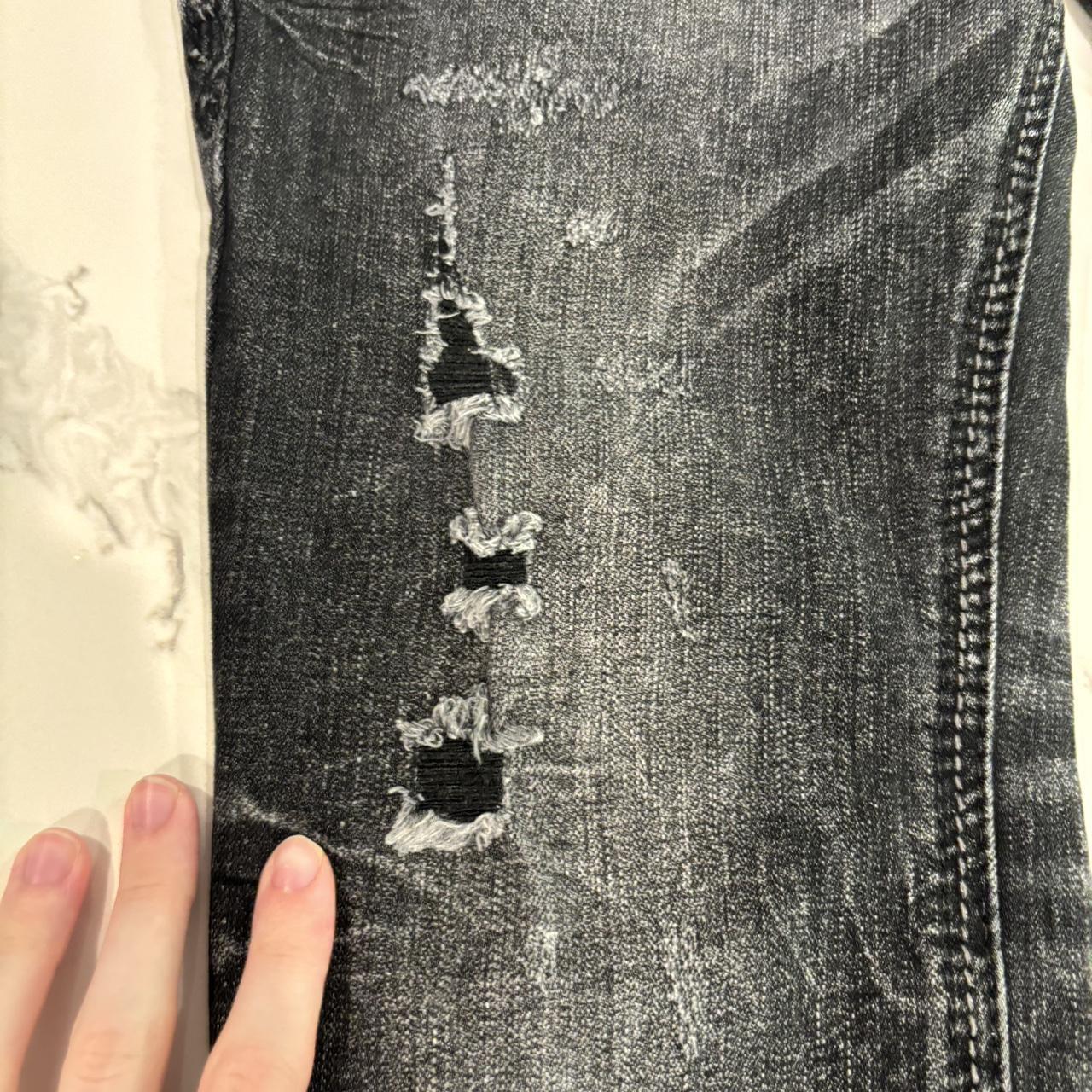 Rock Revival grey distressed skinny jeans ruby... - Depop