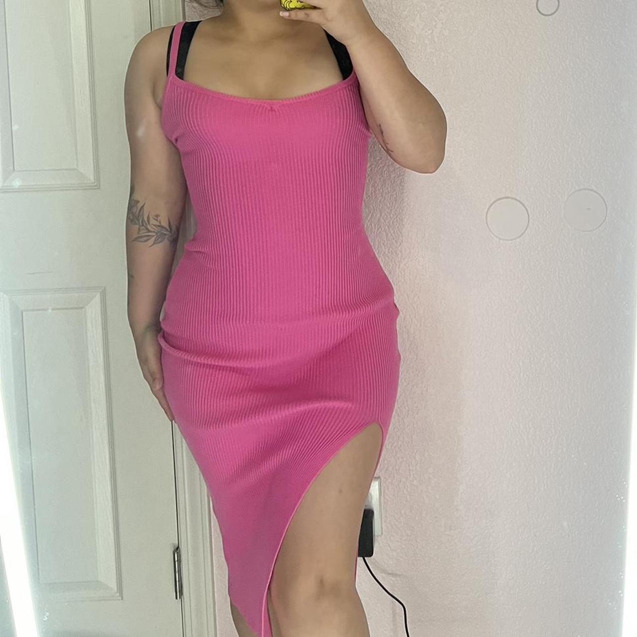 Barbie pink bodycon dress never worn before super