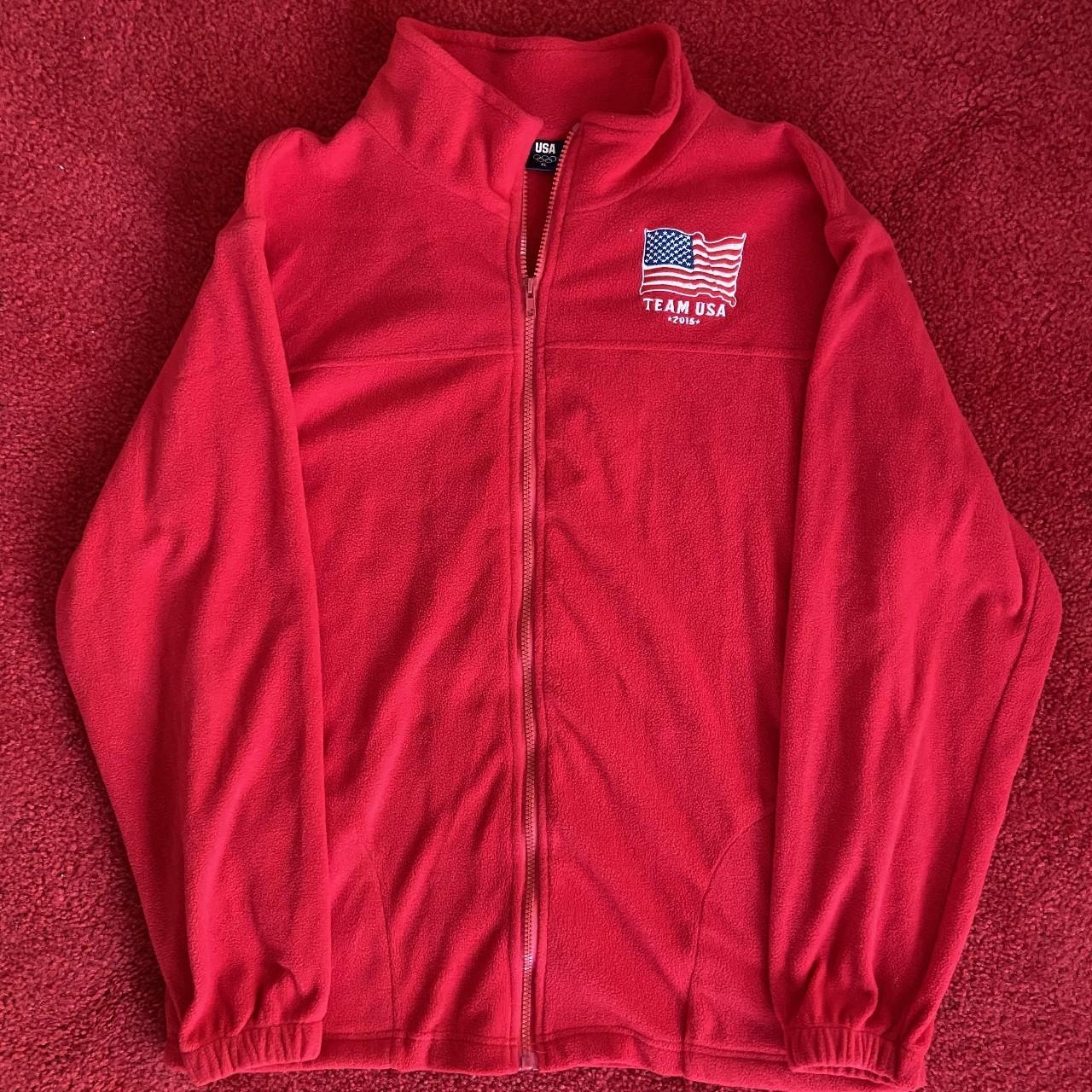 TEAM USA 2015 ZIP-UP FLEECE JACKET Size: XL... - Depop