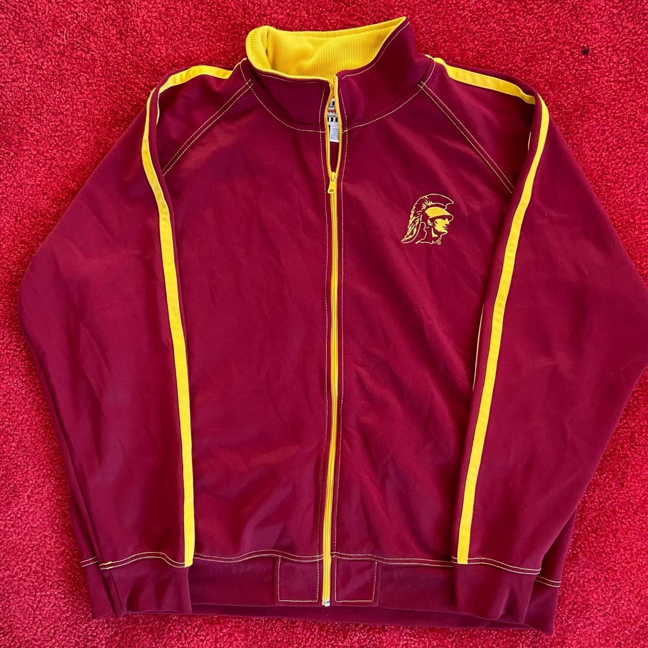 USC TROJANS ZIP-UP TRACK JACKET BY FOOT LOCKER... - Depop