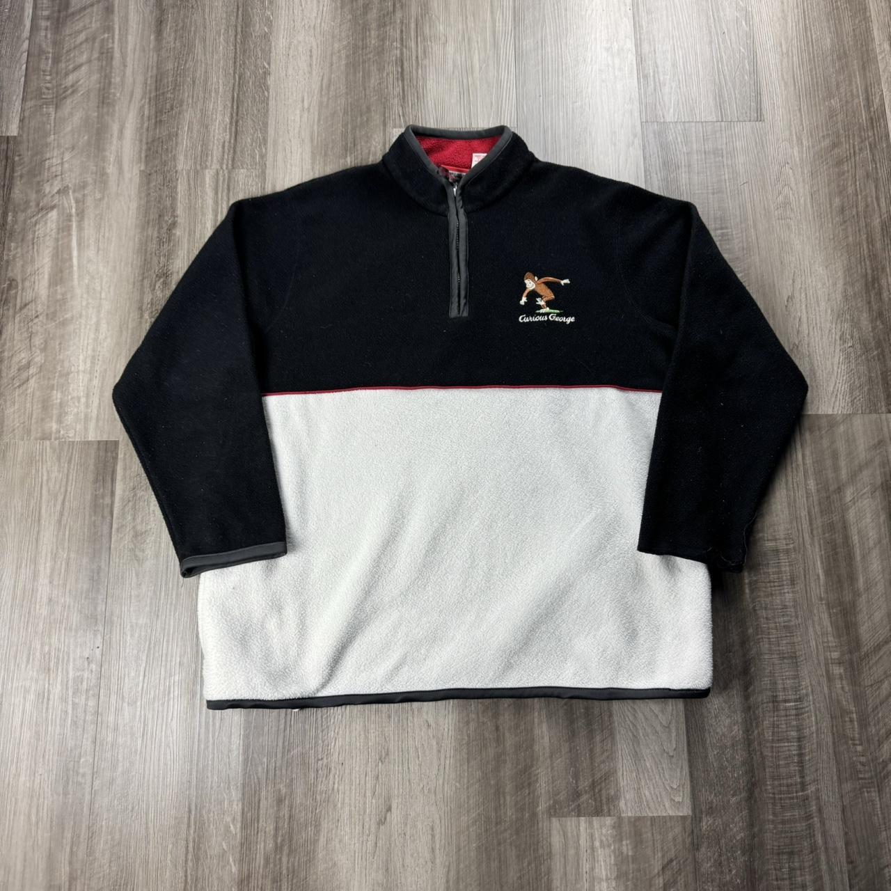 Vintage Curious George Adventures Fleece Size XL... - Depop