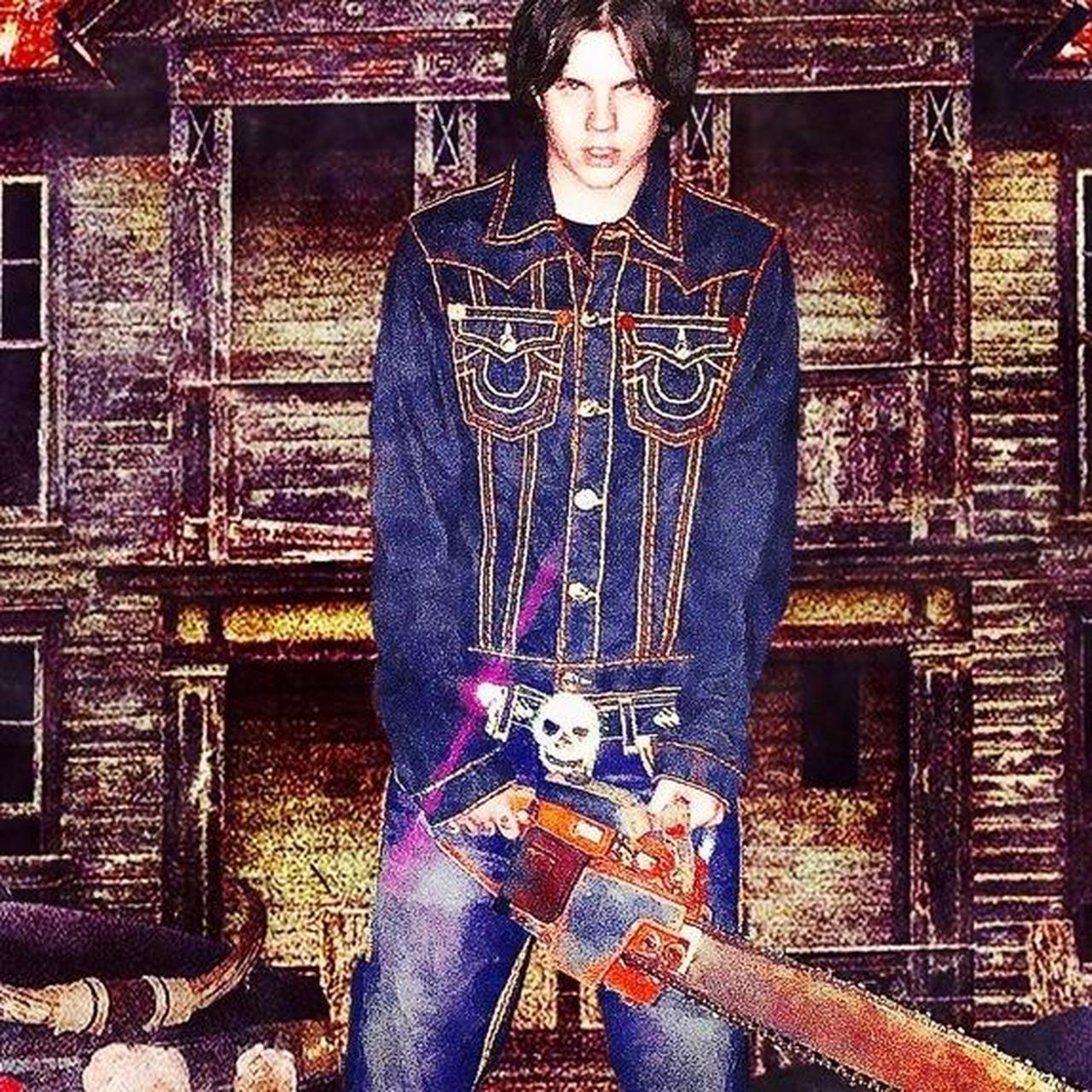 2000s True Religion Chief Keef Sematary Style Denim... | Depop