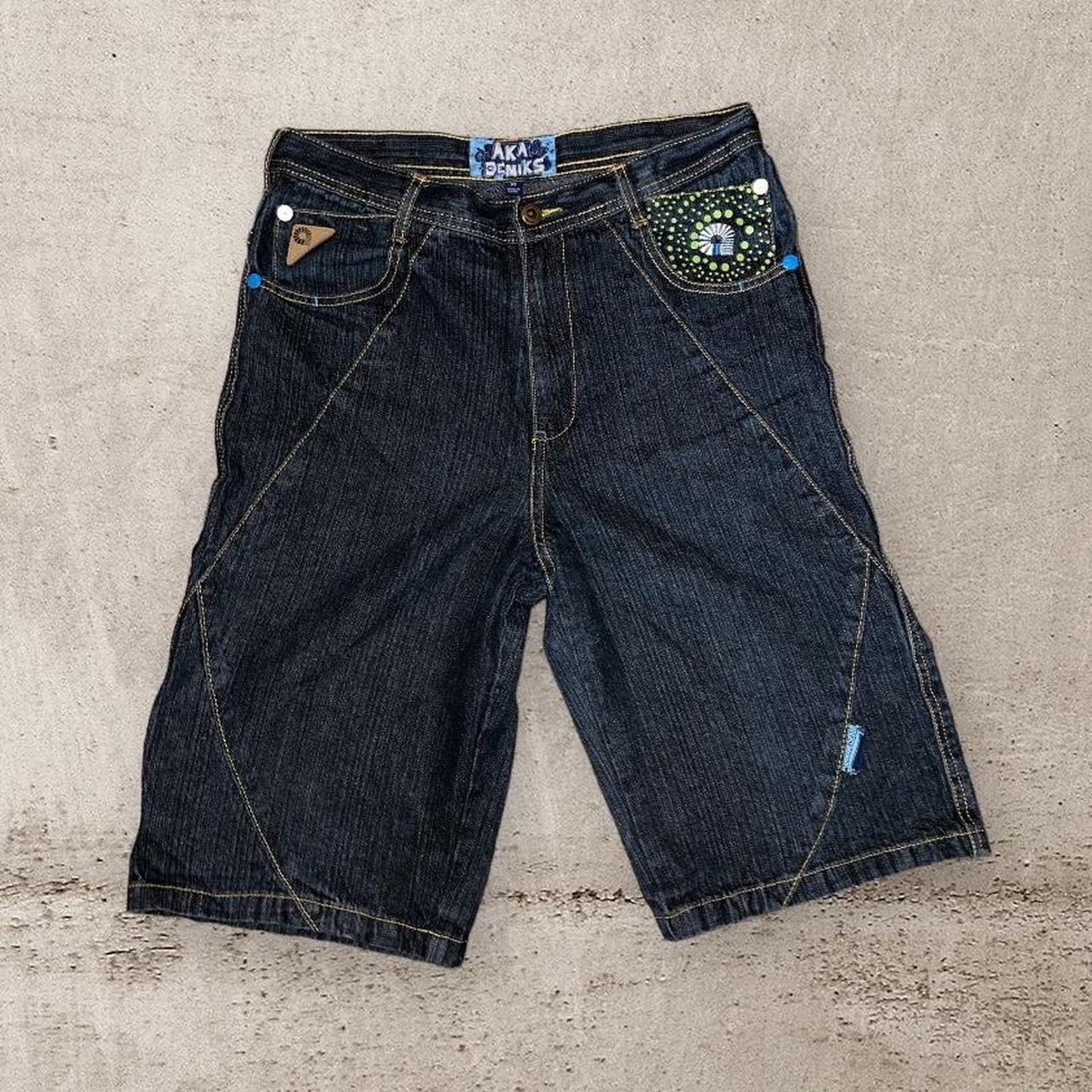 AKADemiks jorts with front and back pocket designs... - Depop