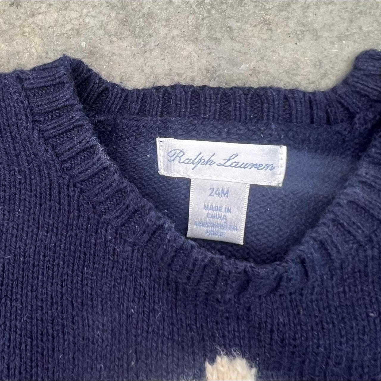 Ralph Lauren Bear Sweater Kids INFANT Sweater Knit... - Depop