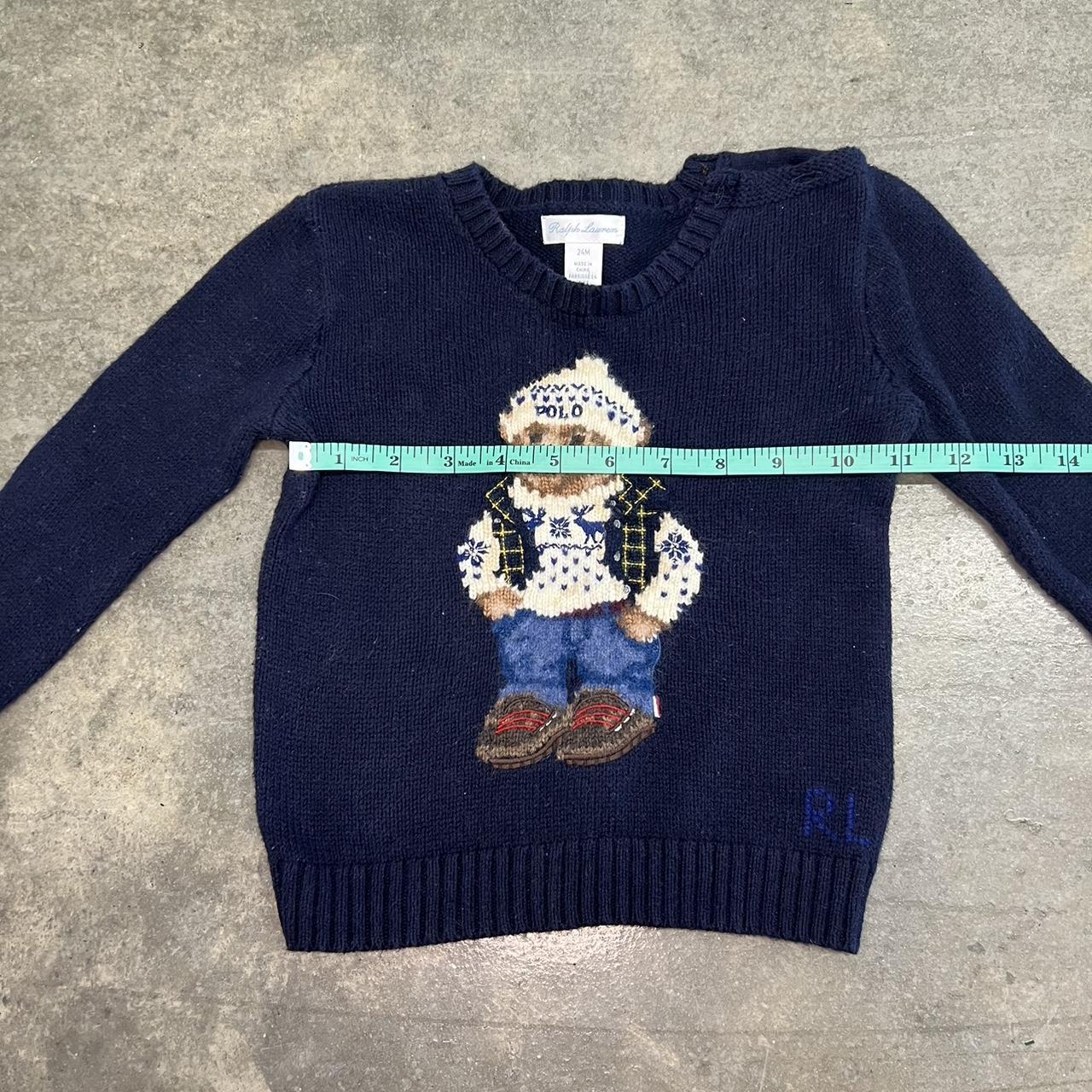 Ralph Lauren Bear Sweater Kids INFANT Sweater Knit... - Depop