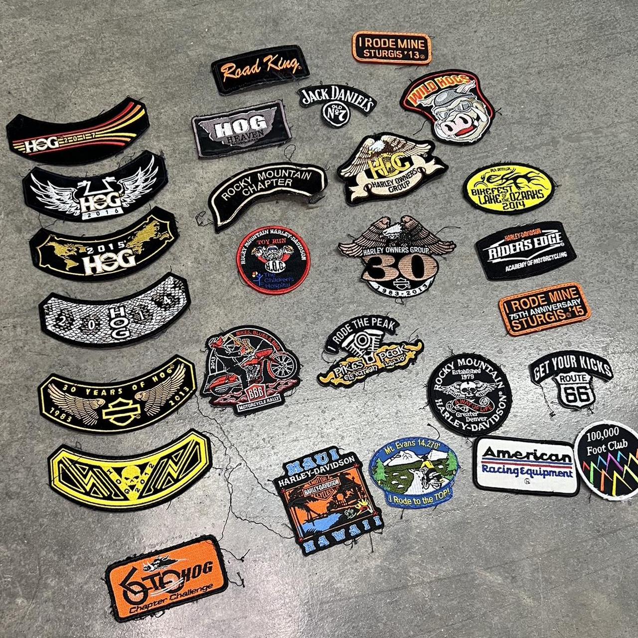 Harley Davidson, HOG & Motorcycle Related Patches... - Depop