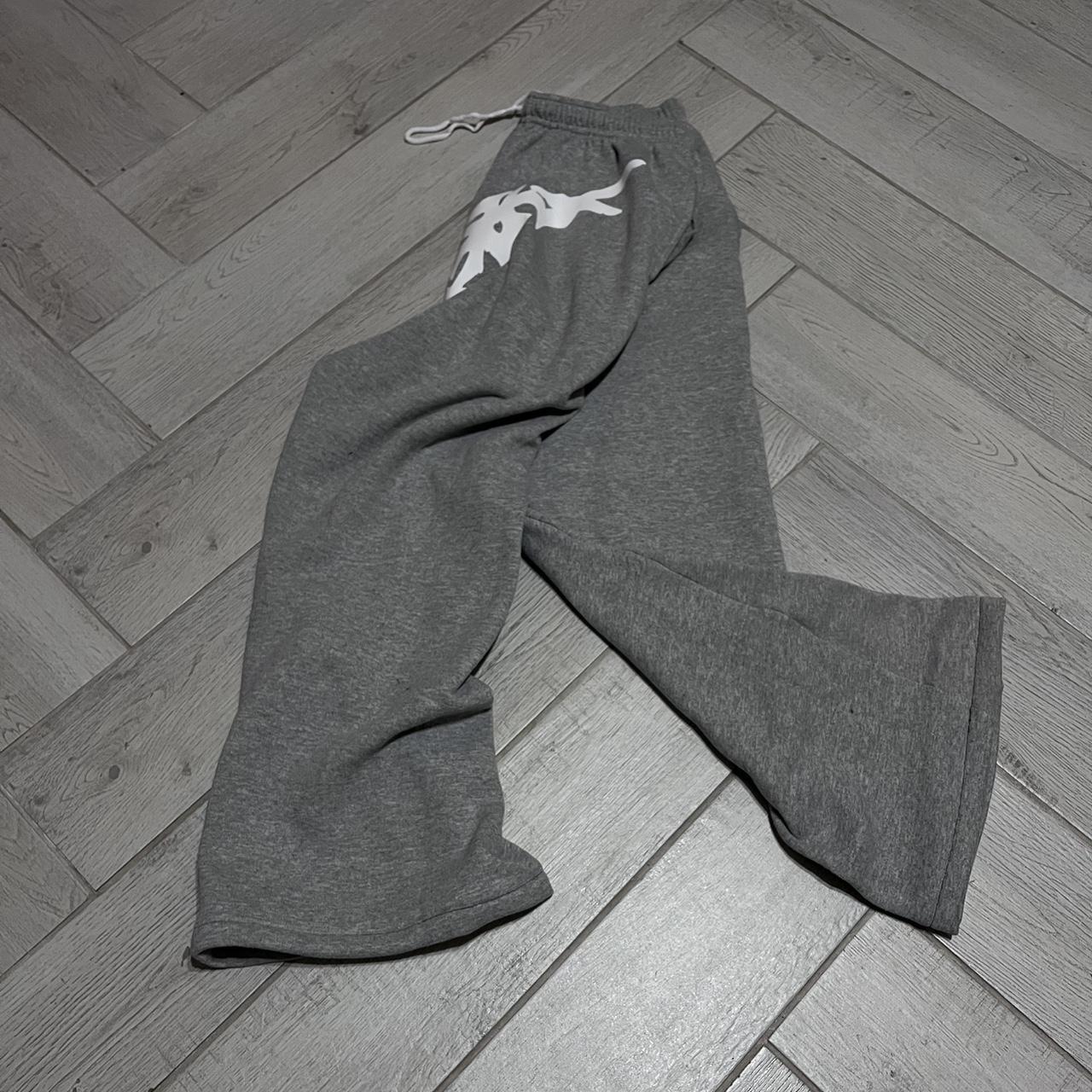 Flared Grey Sweatpants Baggy fit 34x32 Ready to ship... - Depop