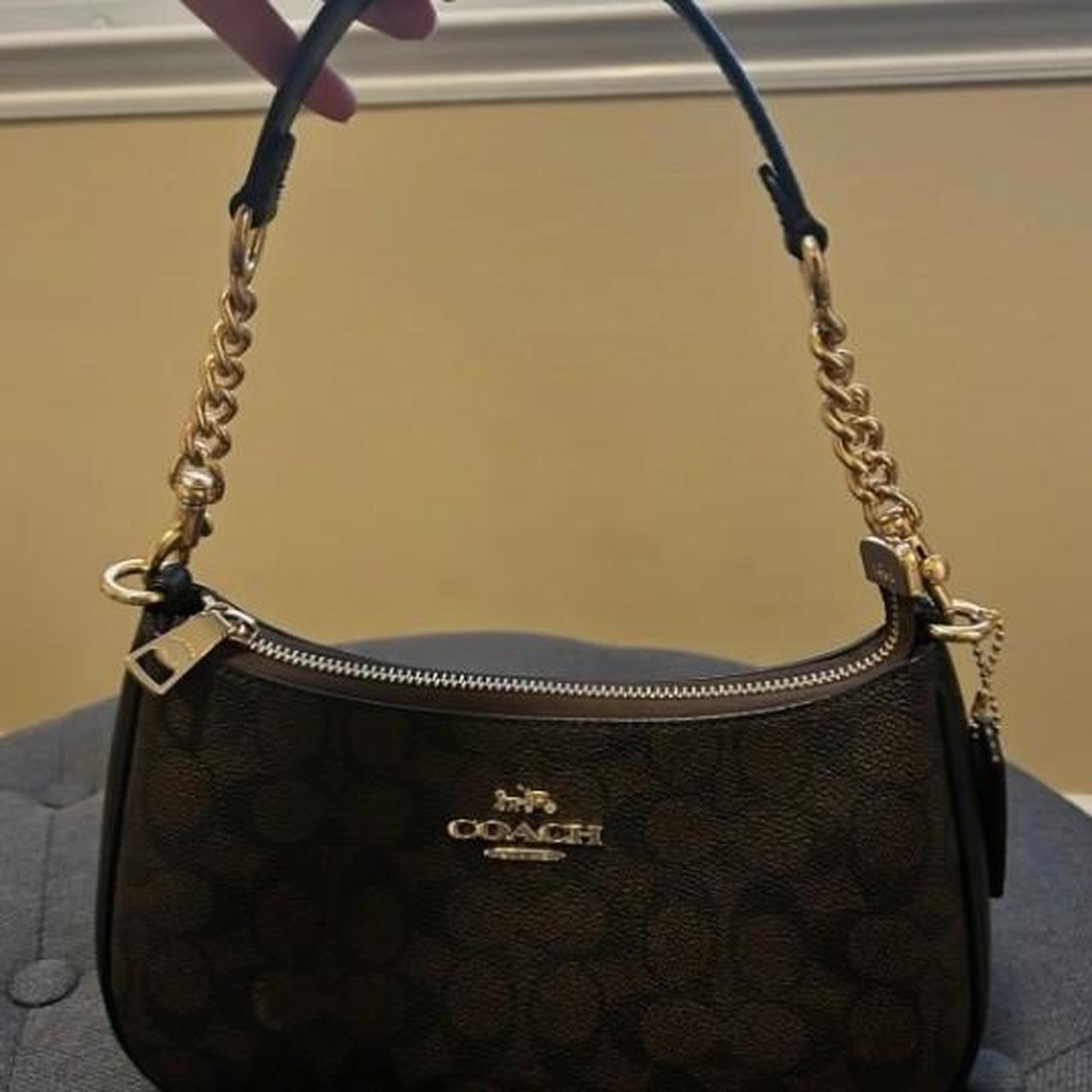 Coach Terri shoulder bag in signature canvas | Depop