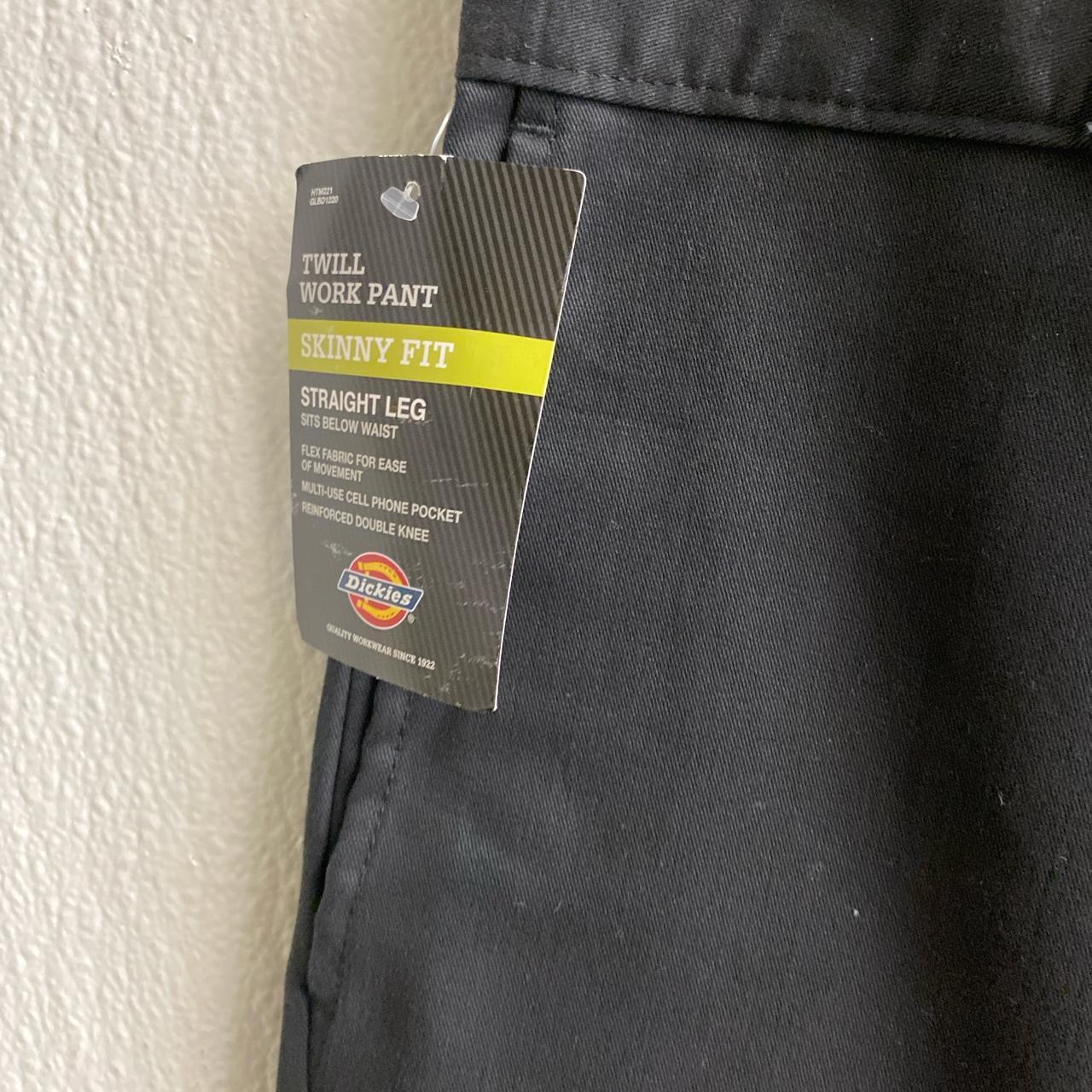 Dickies skinny fit straight leg work pants with flex - Depop