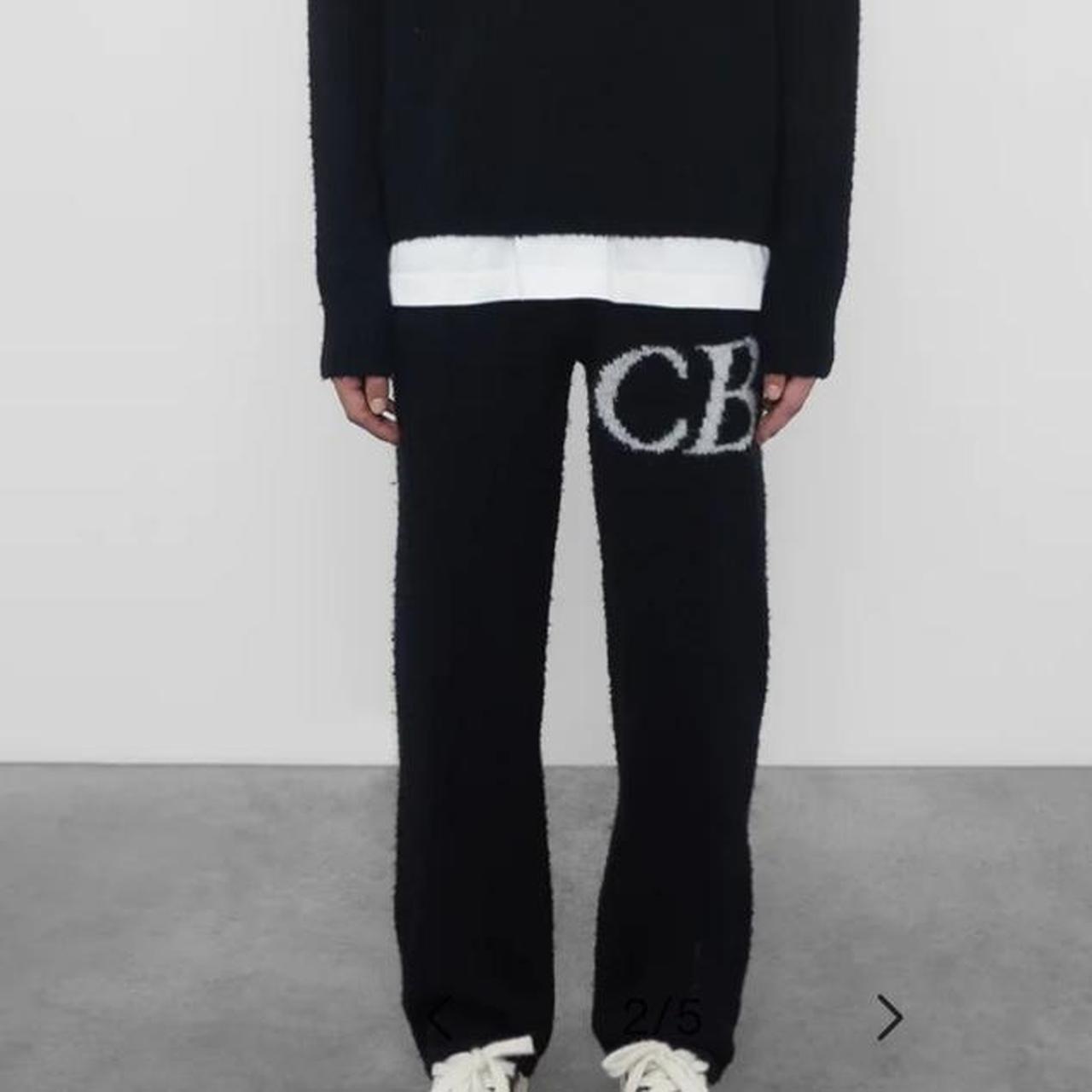 cole buxton cb logo knit pants size xs sold out... - Depop