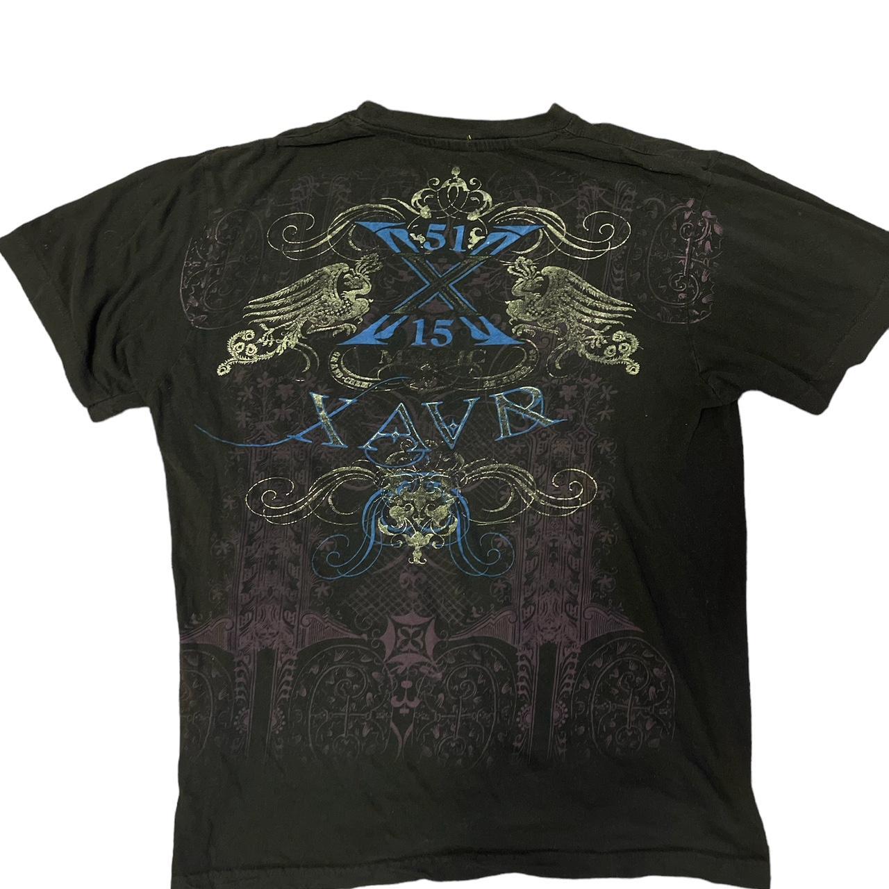 y2k affliction style “xzavier” tee -good... - Depop