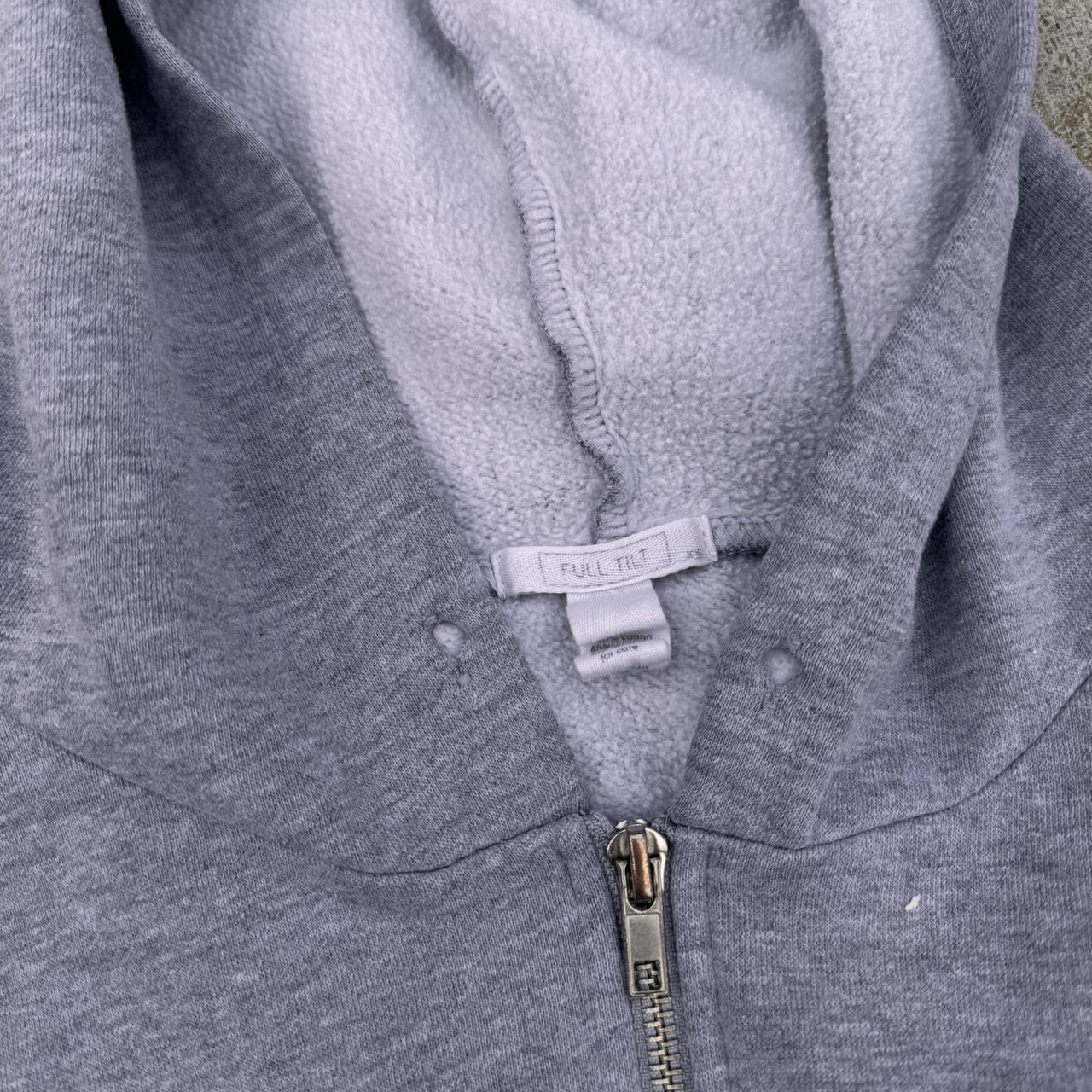 grey blank zip up - Depop