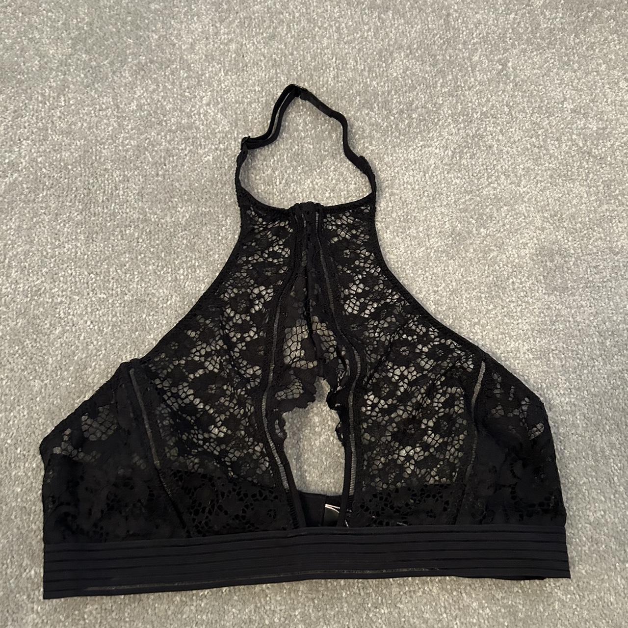 Victorias Secret Black Lace Bralette Size Medium Depop