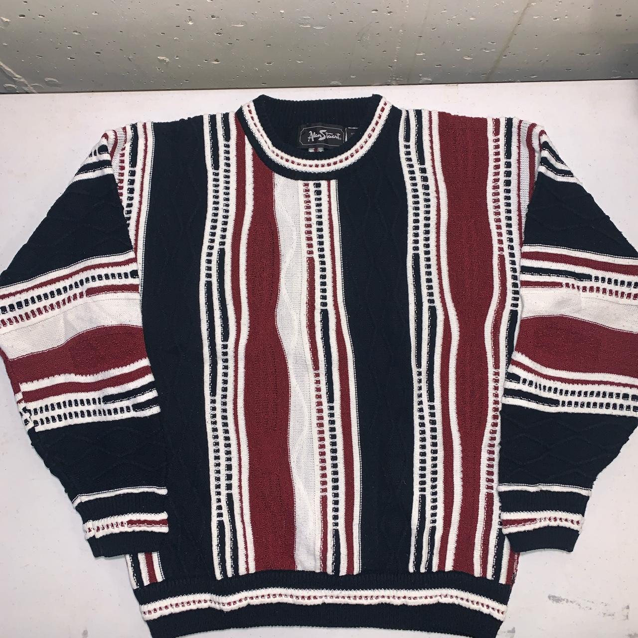Vintage 90s Alan Stuart x Coogi textured knitted... - Depop